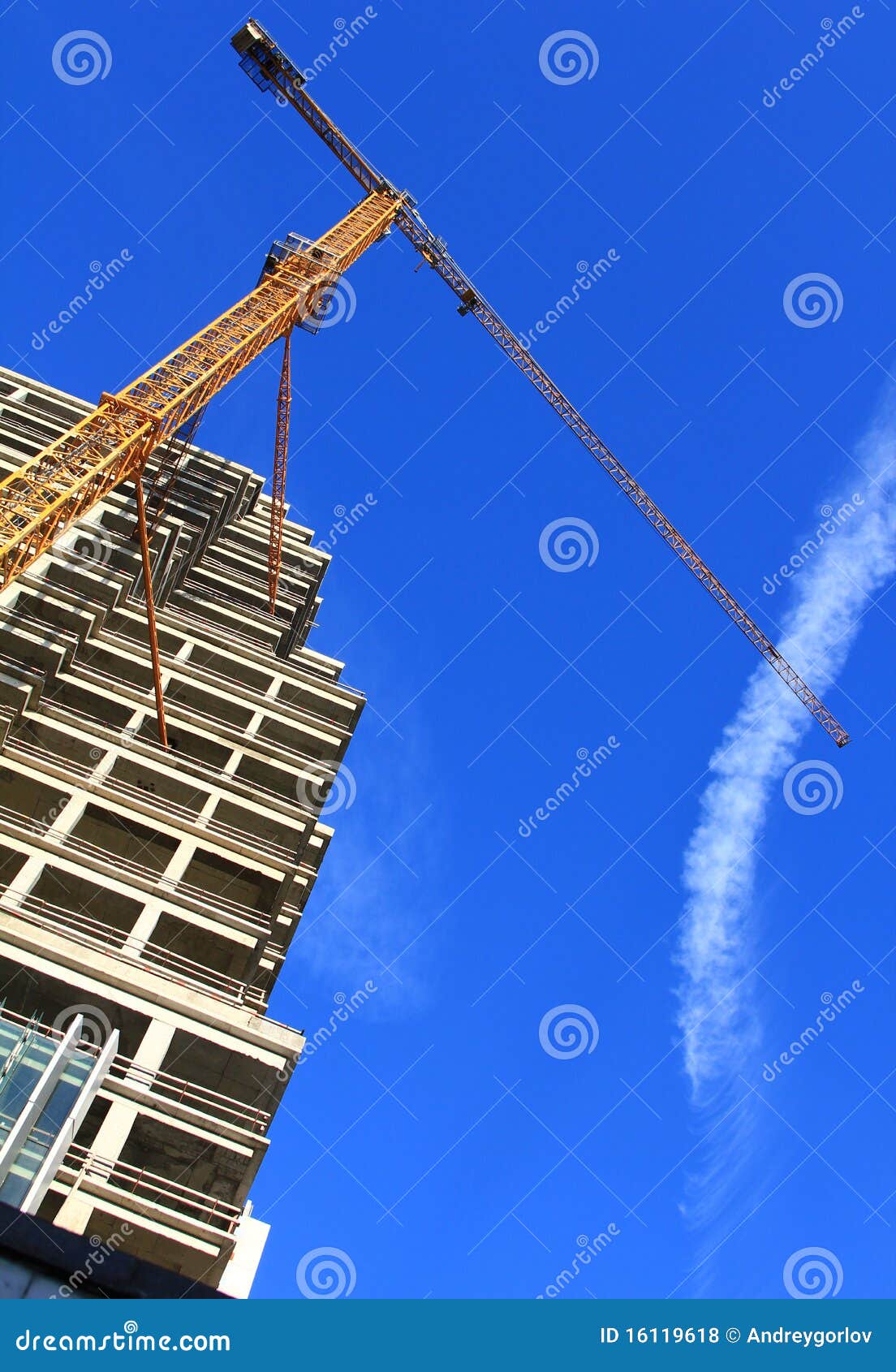Construction Site And Blue Skies 2 Stock Photo - Image of laborer ...