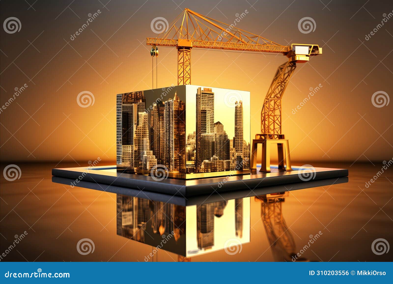 Construction Site Blueprint. Abstract Concept with Architectural and ...