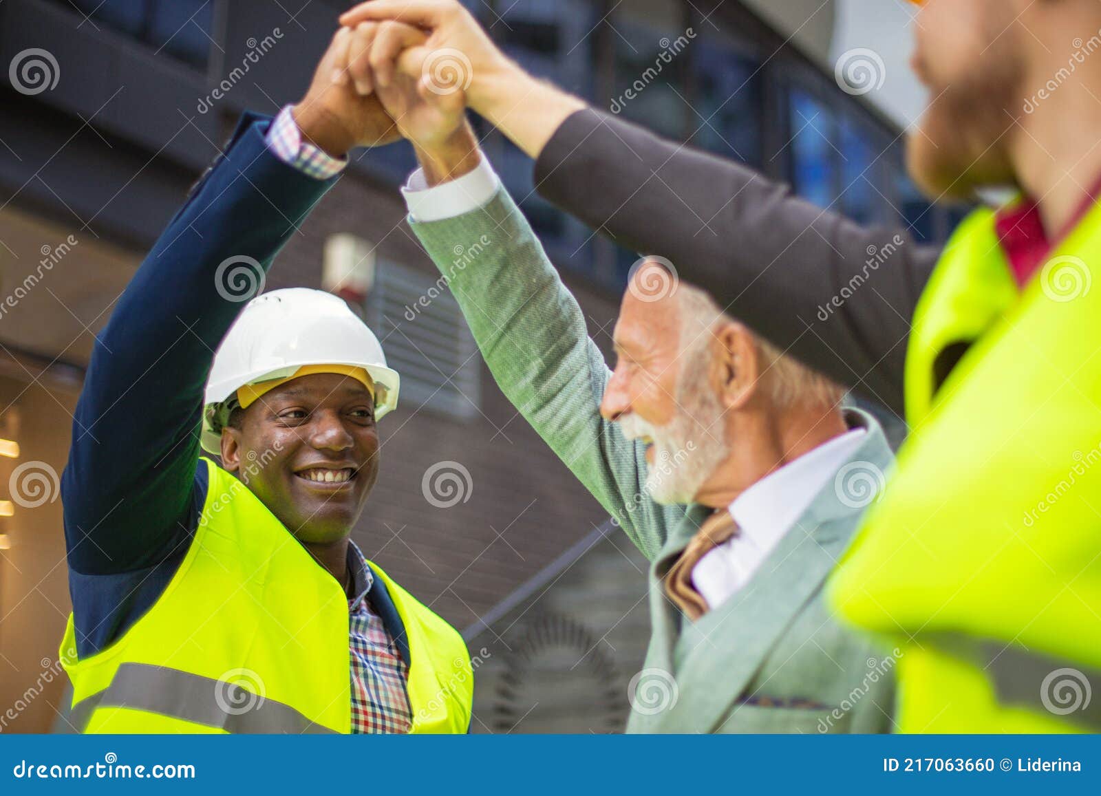 Construction Site Boss with the Architects Stock Photo - Image of ...