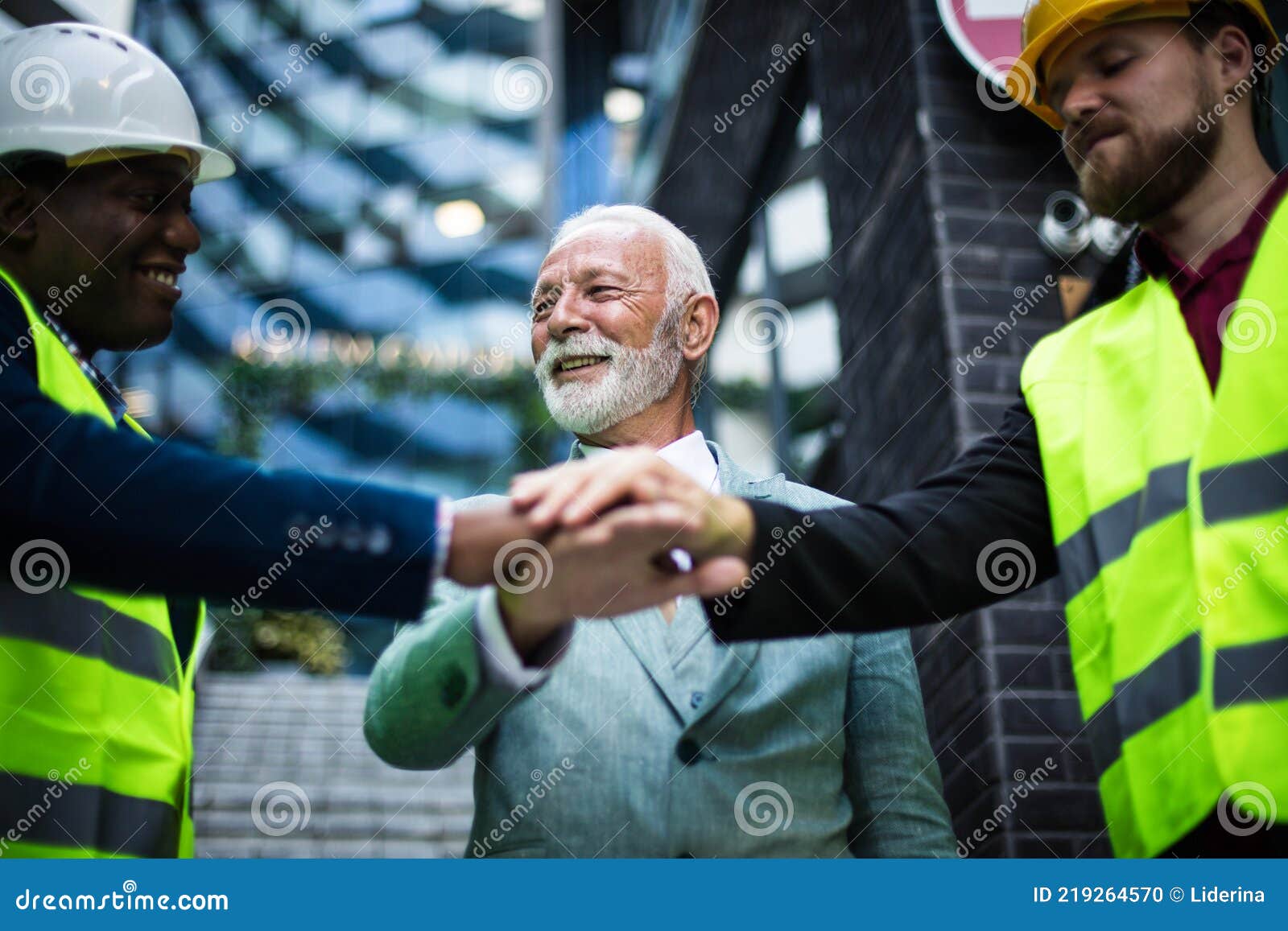 The Construction Site Boss with the Architects Stock Photo - Image of ...
