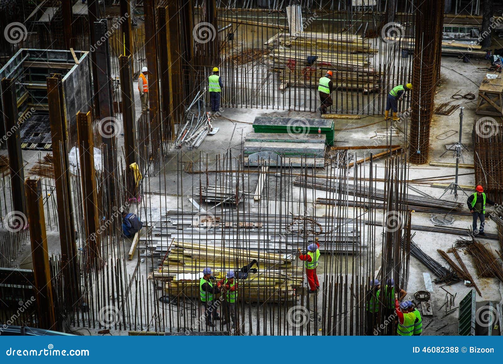 Construction site editorial stock photo. Image of labor - 46082388