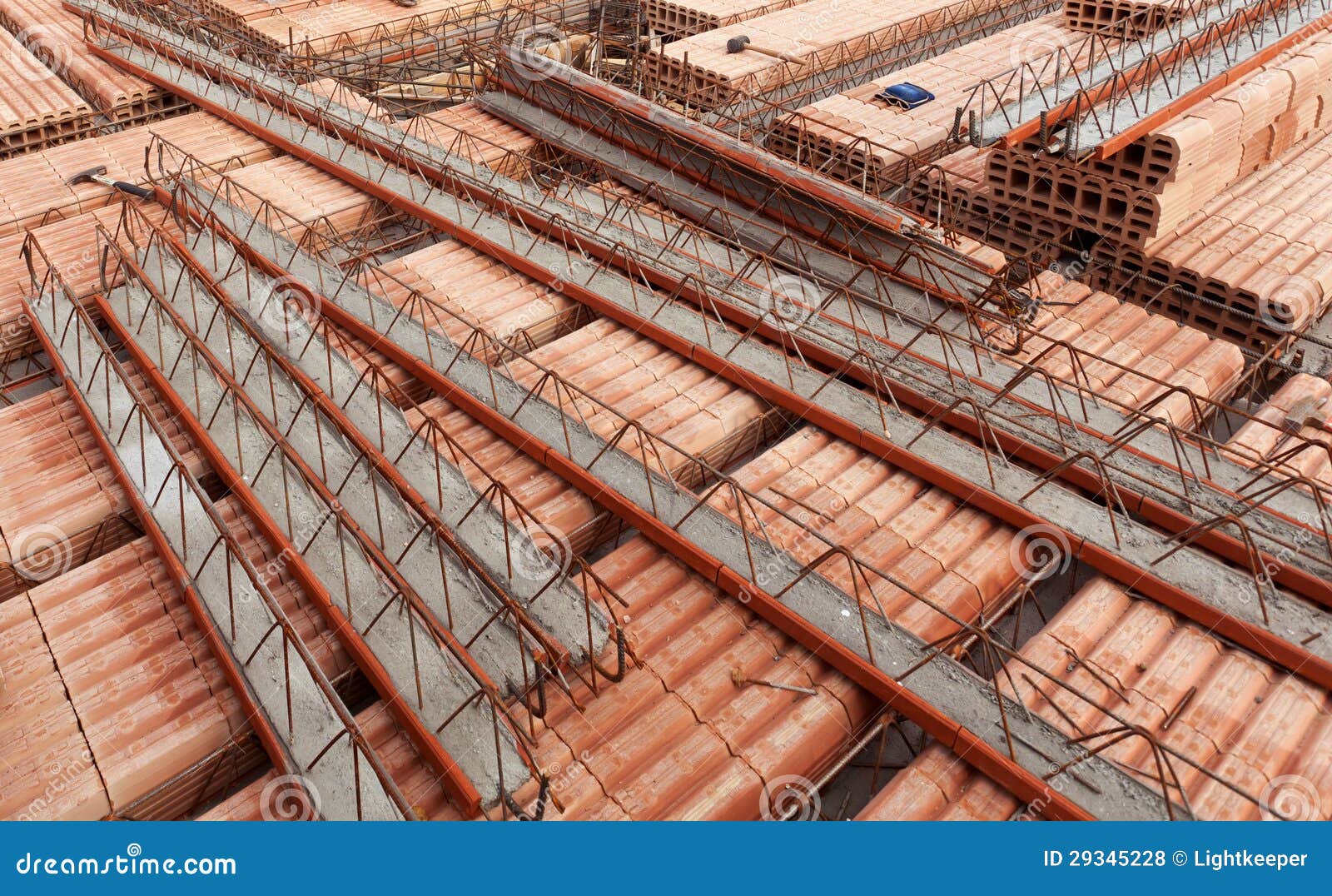 Construction Site - Building Ceramic Blocks Ceiling Stock Photo - Image ...