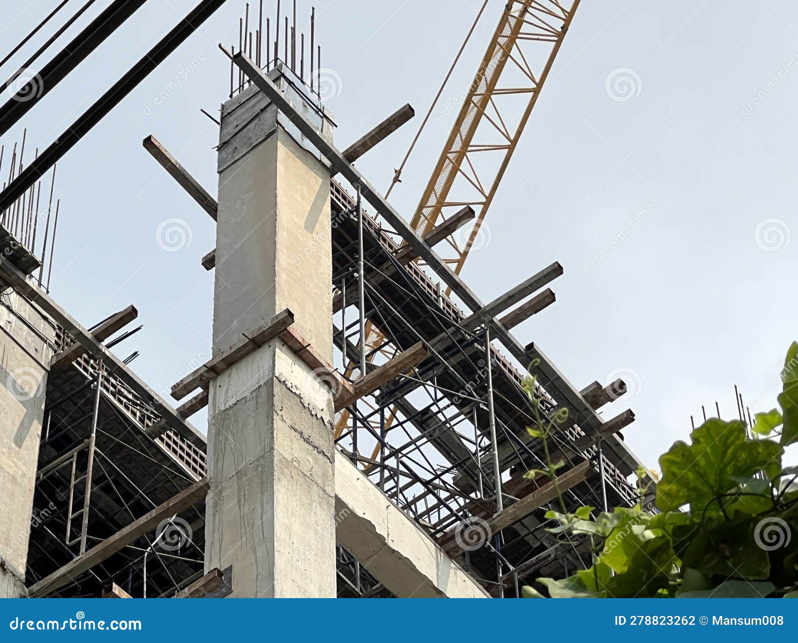 Large Structure At An Electrical Power Plant With Metal Poles And Bars ...