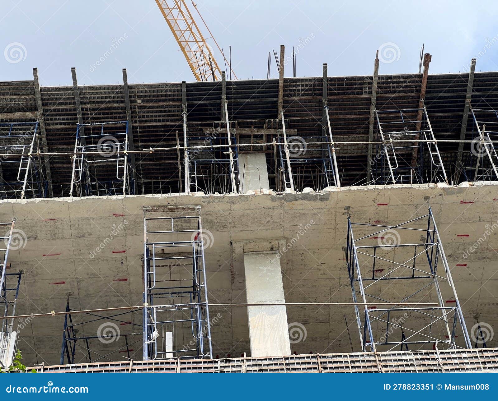 Large Structure At An Electrical Power Plant With Metal Poles And Bars ...