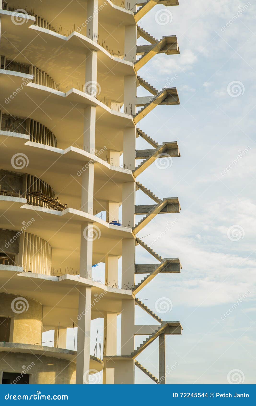 Construction Site of Building Tower Architecture. Stock Photo - Image ...