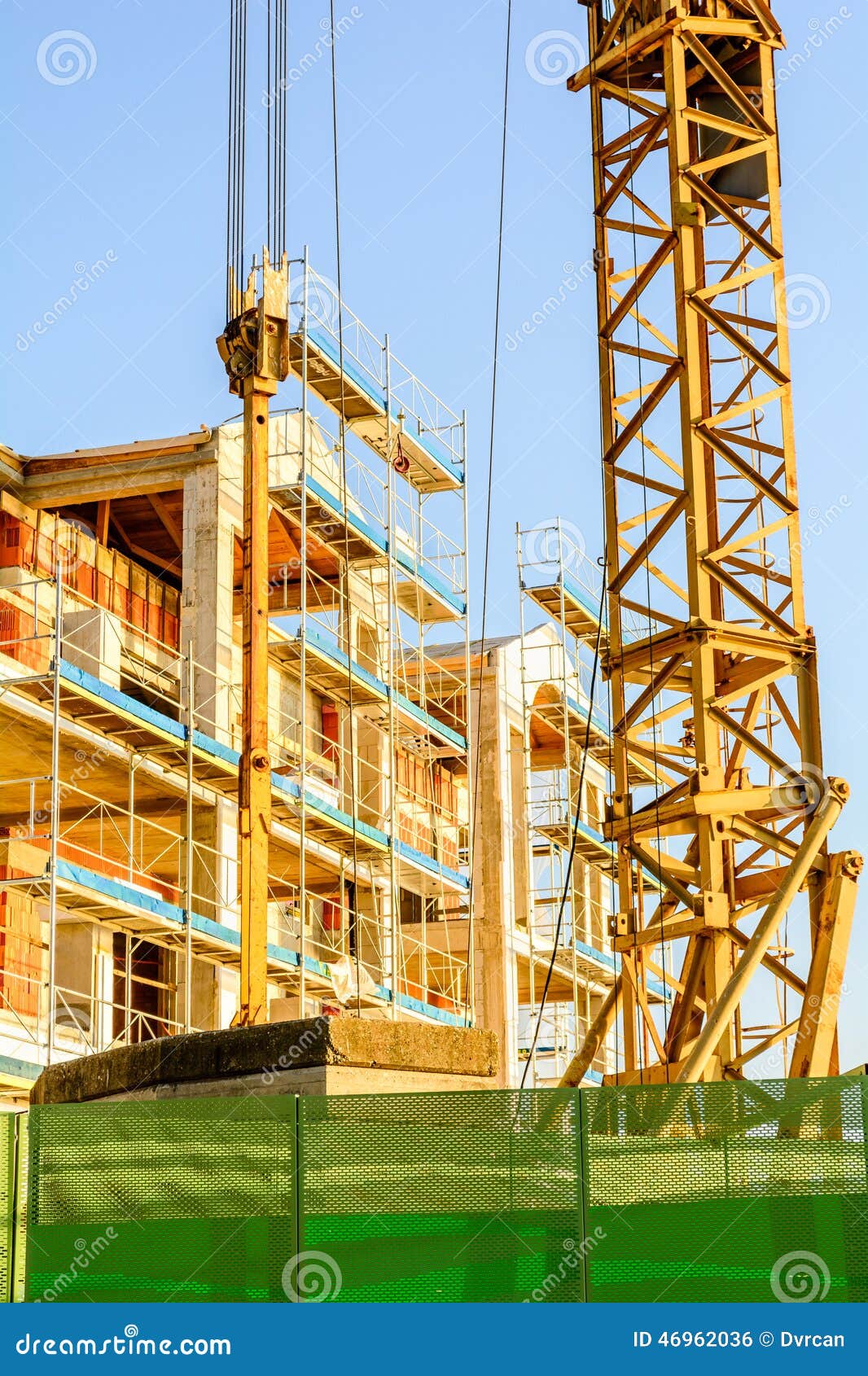 Construction Site of the Building Stock Photo - Image of steel, real ...