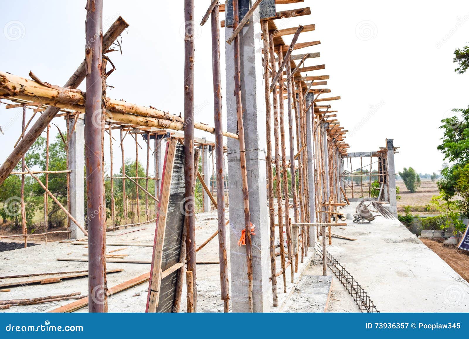 Construction Site Cement Site Stock Image - Image of cement, industry ...