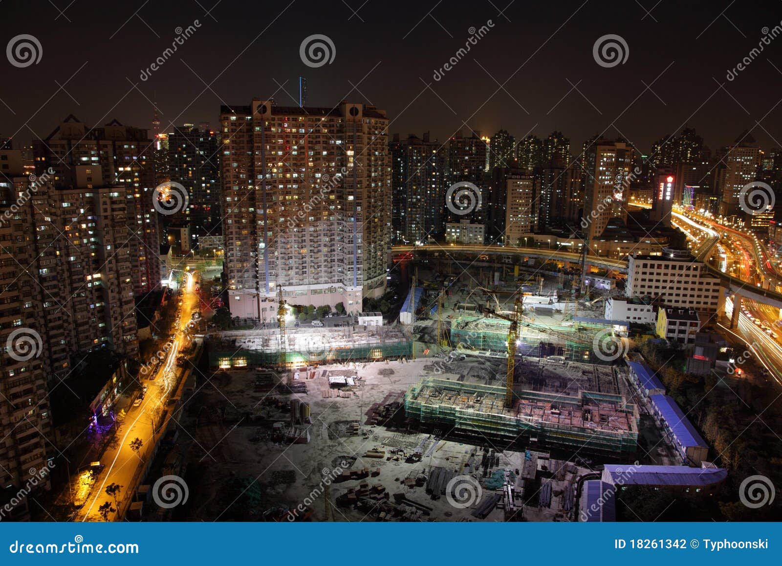 Construction Site in the City Editorial Photography - Image of crane ...