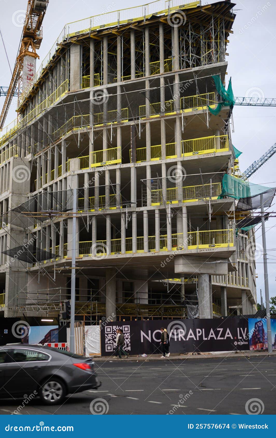 Riga, Latvia, September 11, 2022: Construction Site in the City with ...