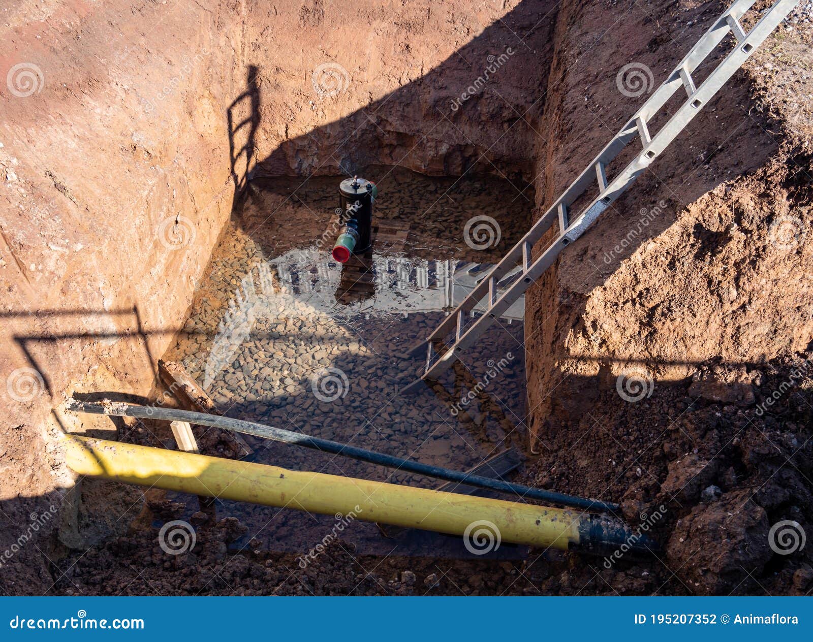 Construction Site Civil Engineering Water Pipe Breakage Elimination ... Construction Site Civil Engineering Water Pipe Breakage Elimination ...