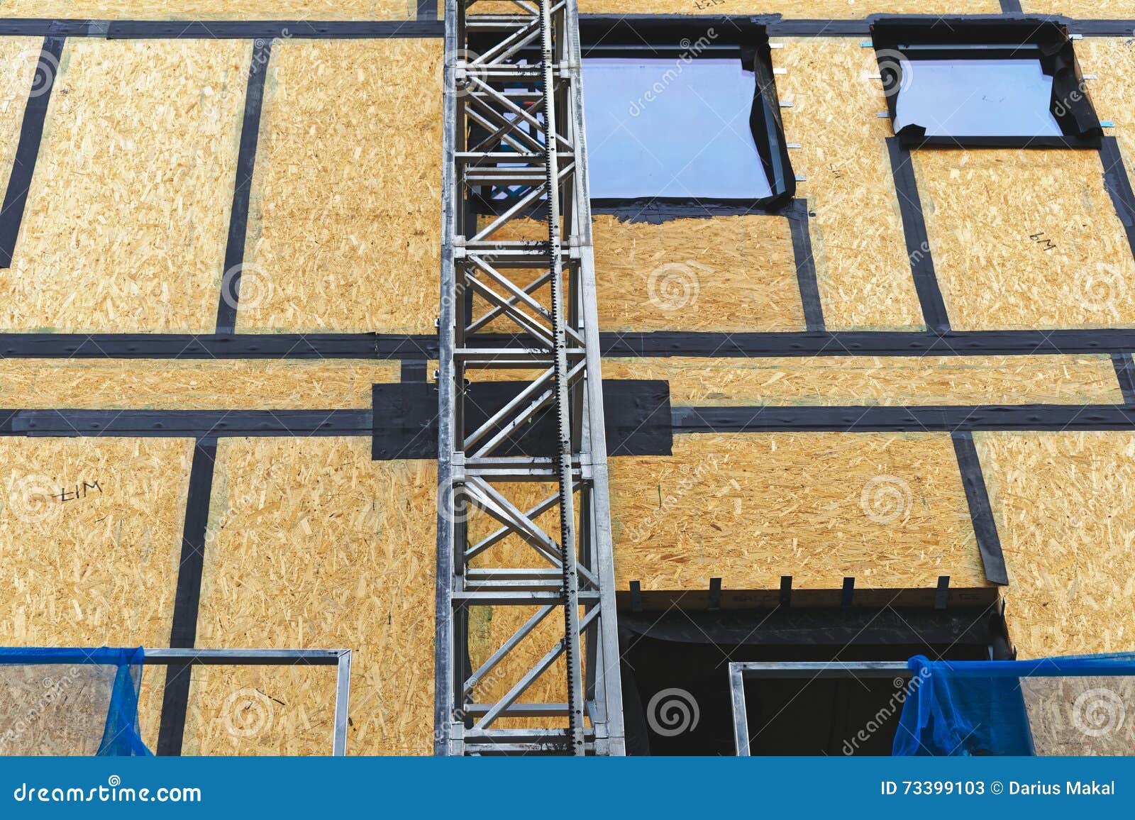 Construction site stock image. Image of cladding, architecture - 73399103