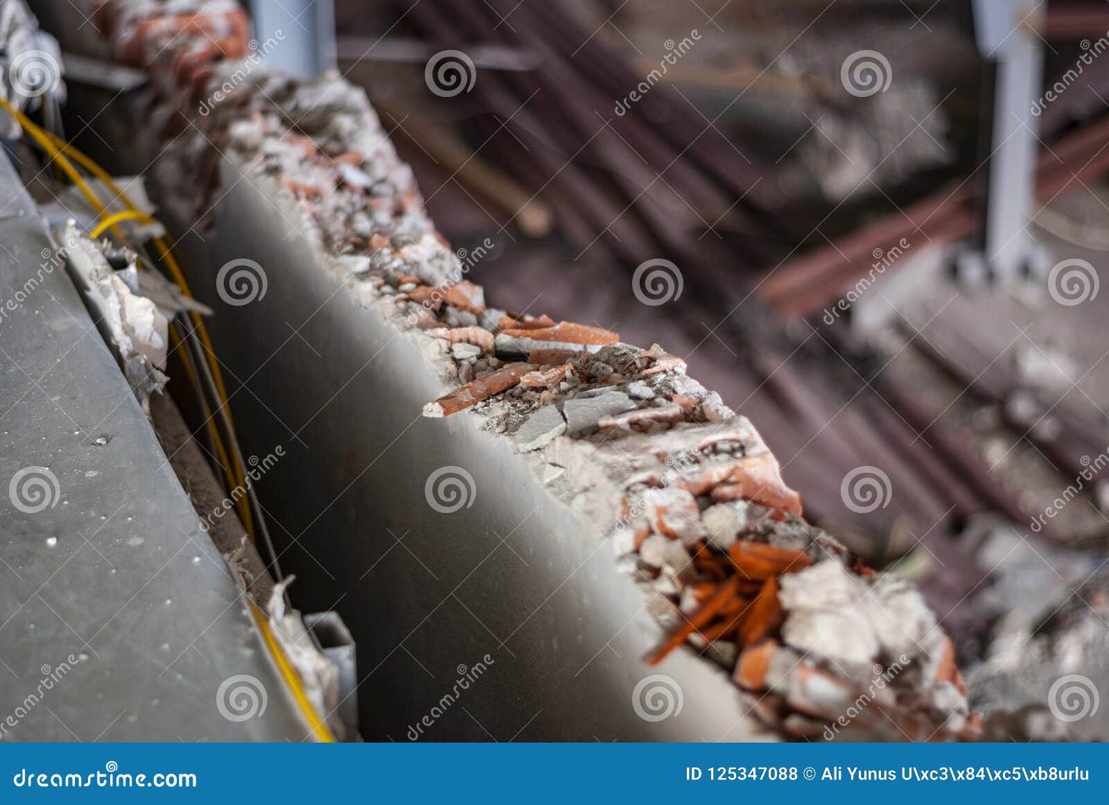 Construction site close up stock photo. Image of brick - 125347088