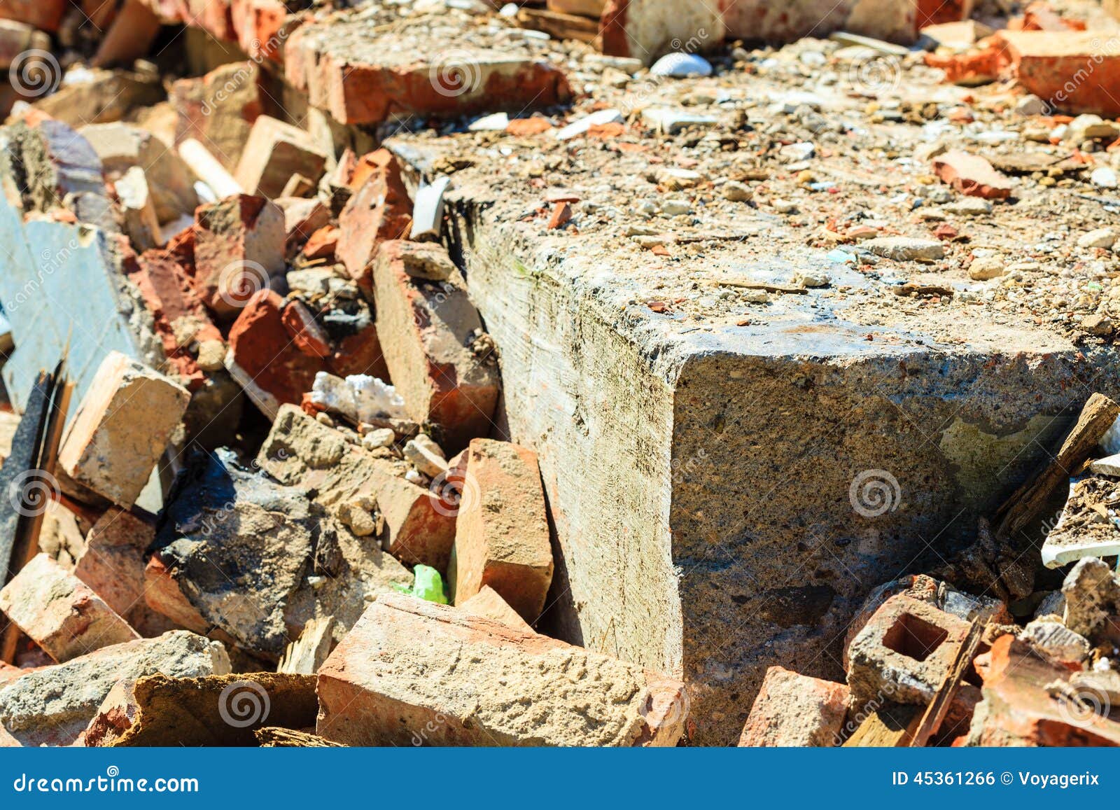 Construction Site. Closeup Stack of Old Bricks. Stock Photo - Image of ...