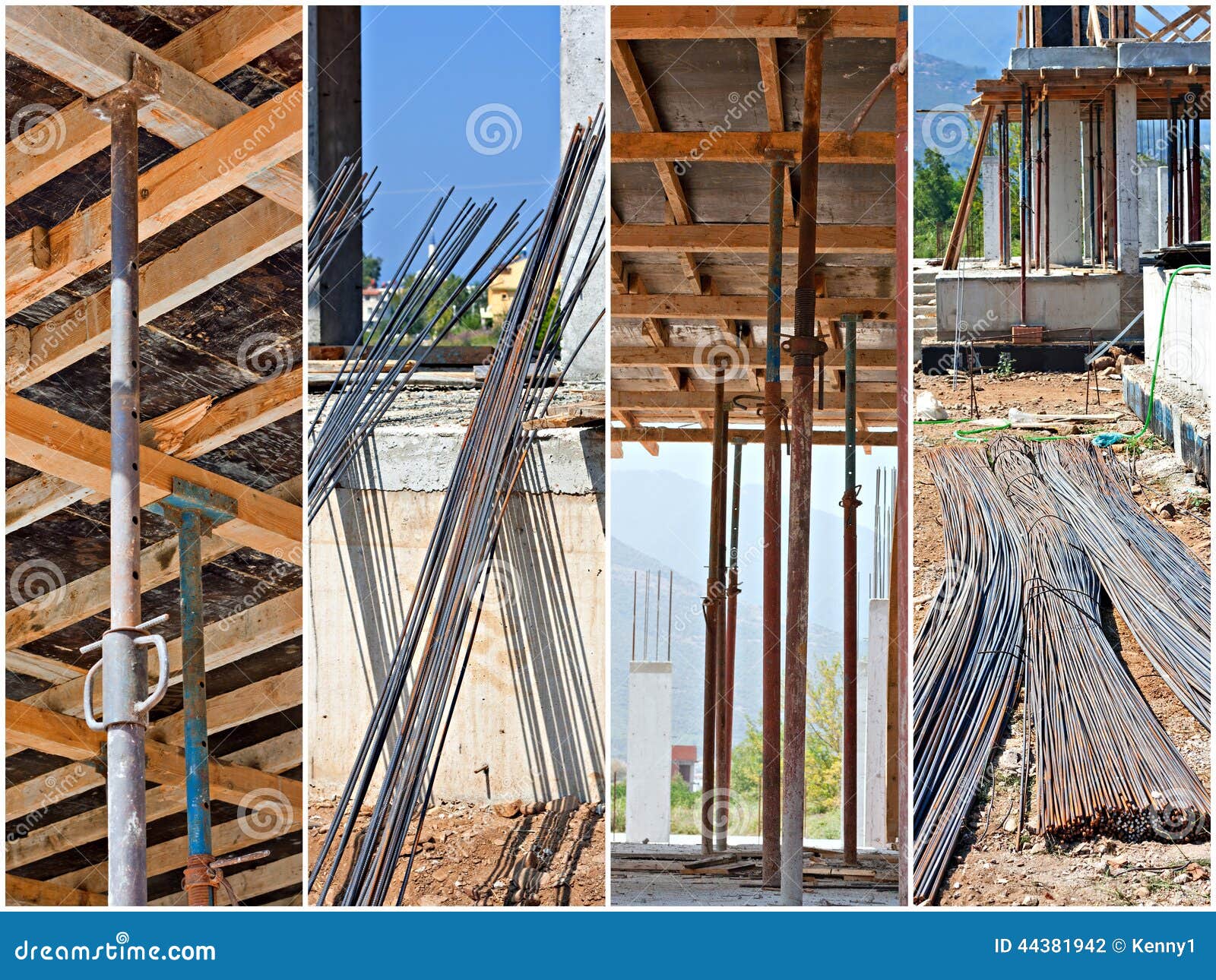 Construction site collage stock photo. Image of housing - 44381942