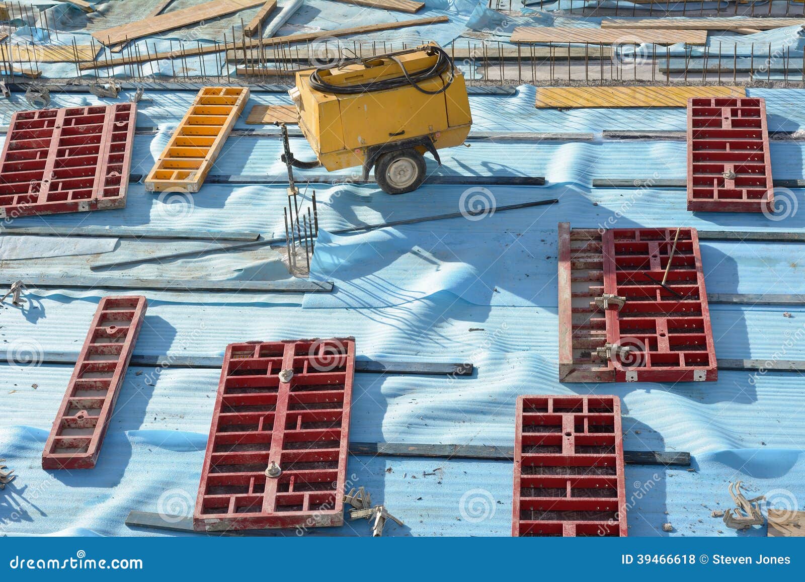Construction Site Composition Stock Photo - Image of engineering ...