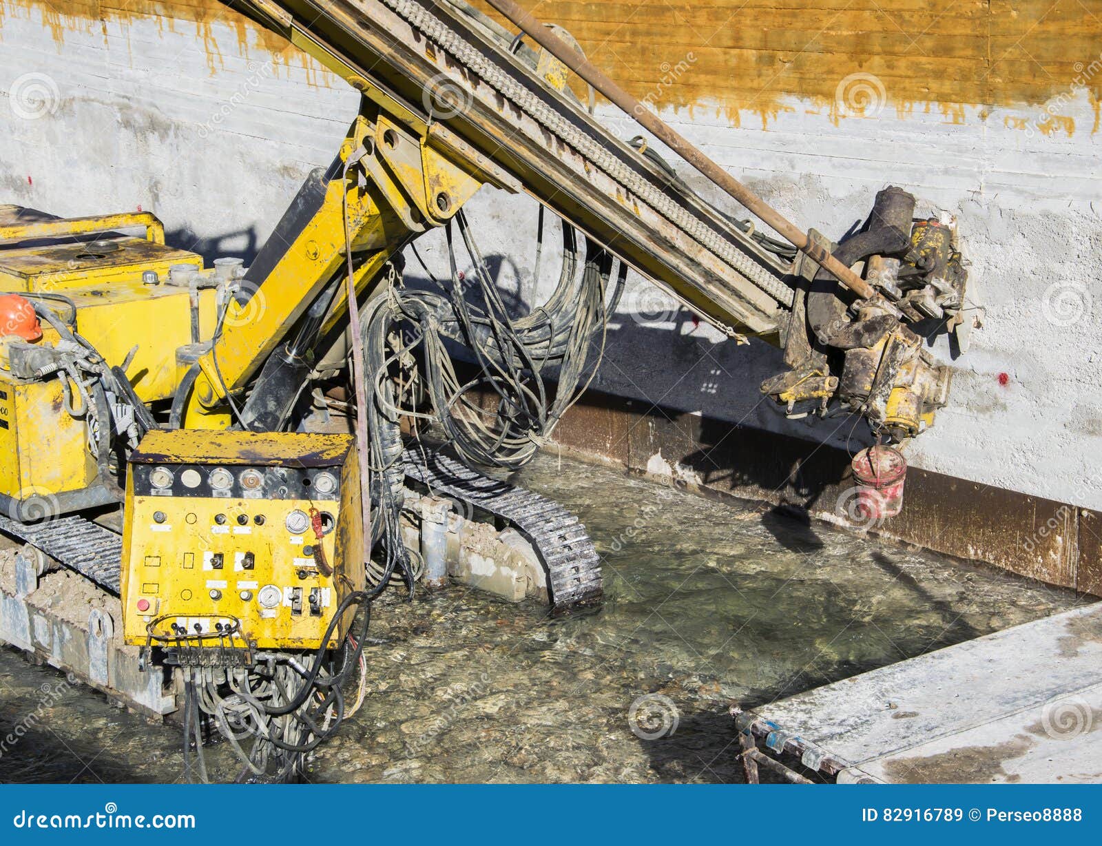 Construction Site, Construction Machinery. Stock Image - Image of ...