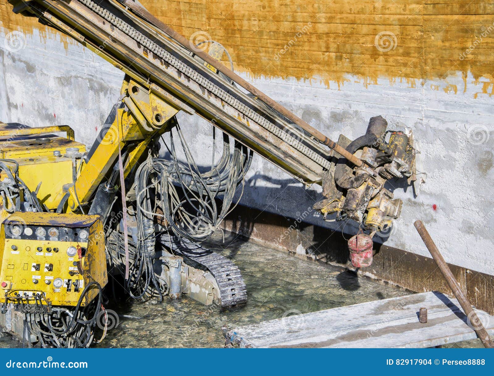 Construction Site, Construction Machinery. Stock Photo - Image of ...