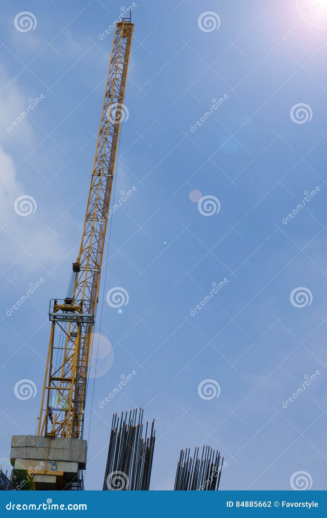 Construction site stock photo. Image of high, city, work - 84885662