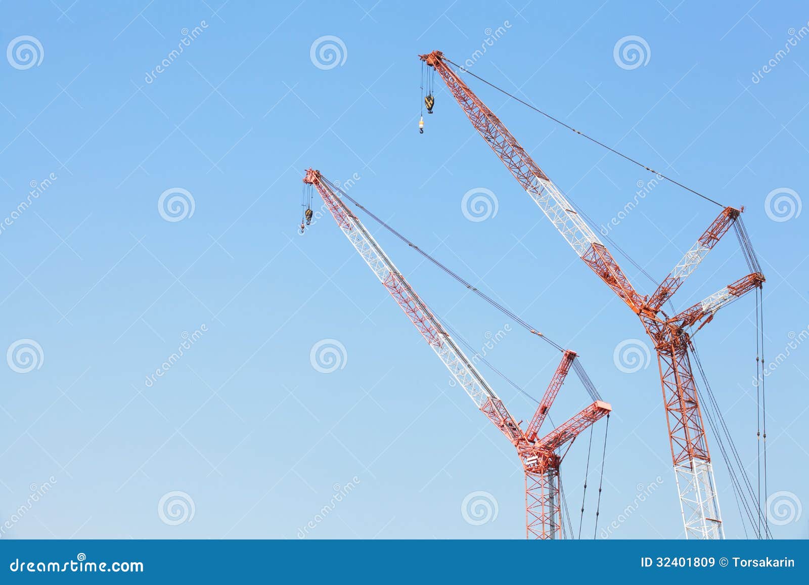 Construction Site with Crane Stock Image - Image of estate, highrise ...