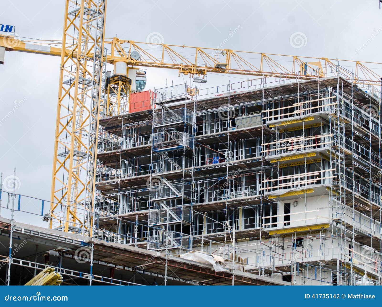 Construction site stock photo. Image of outdoor, scaffolding - 41735142