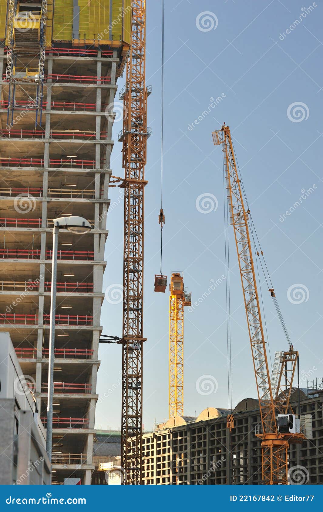 Skyscraper site stock photo. Image of working, outdoor - 22167842