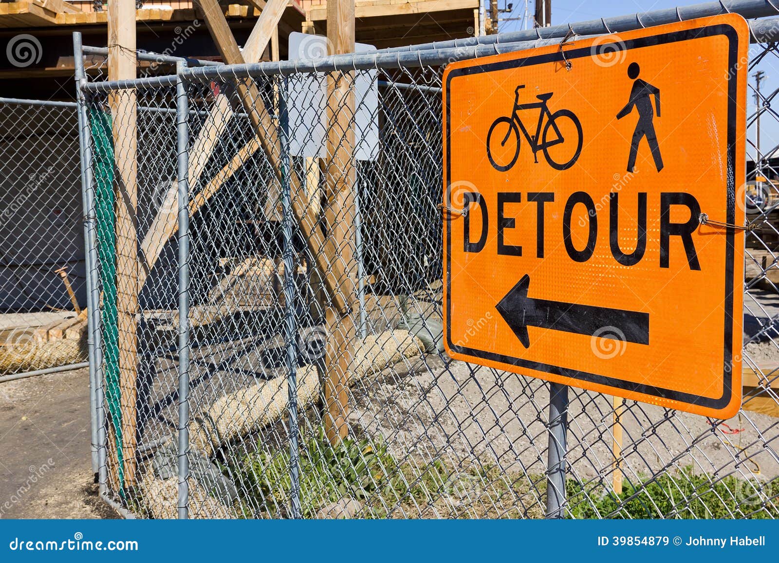 Construction Site Detour stock image. Image of direction - 39854879