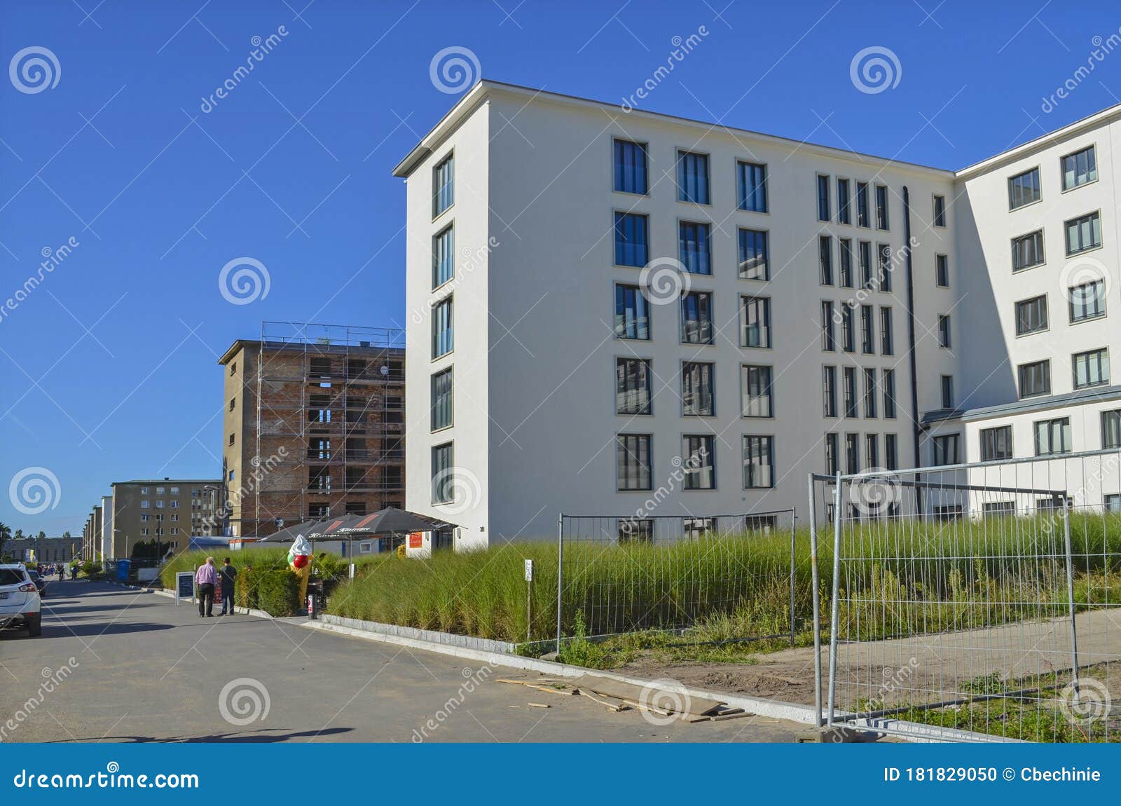 Construction Site with Different Sections for the Complex `Prora` Built ...