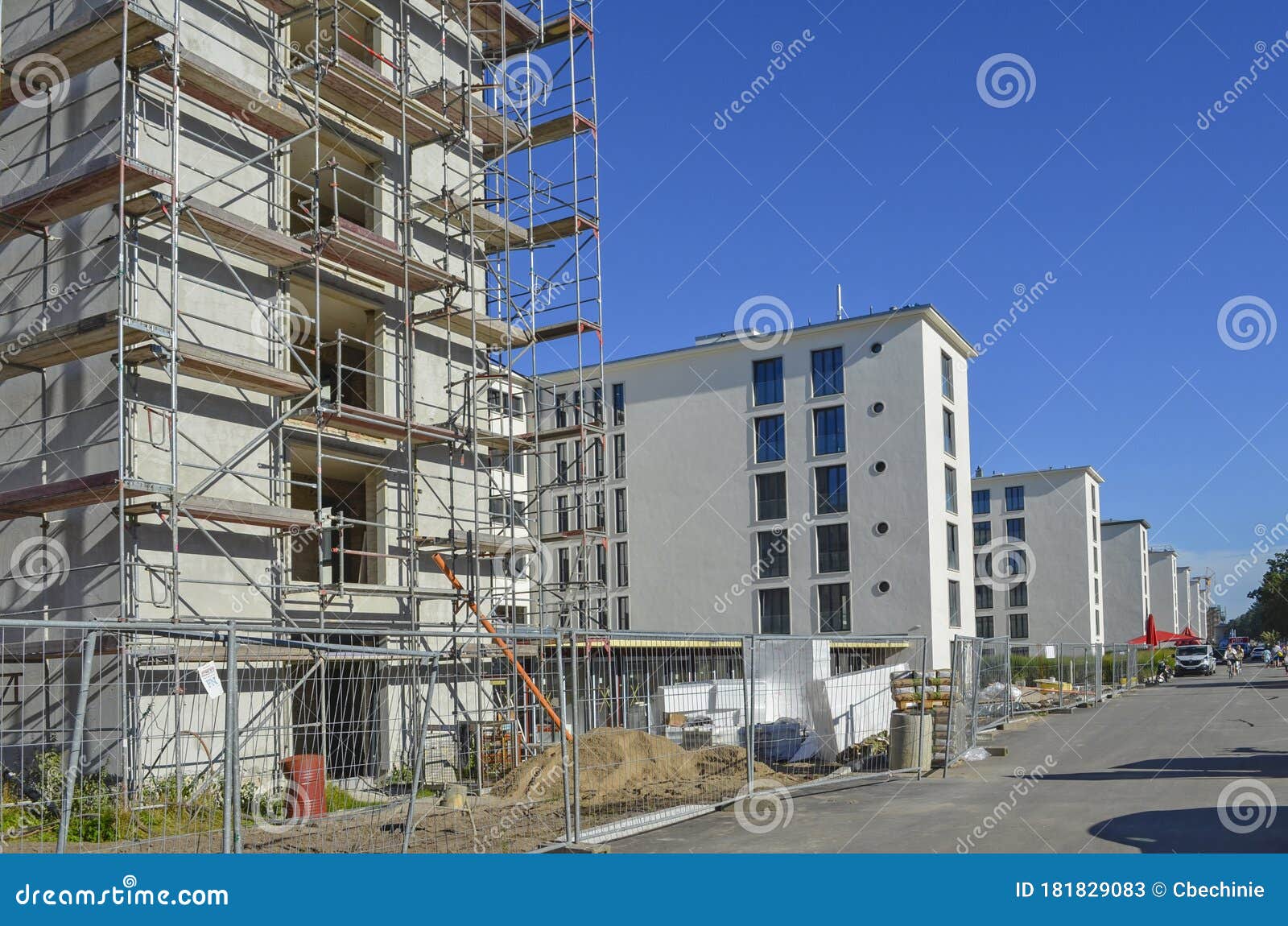 Construction Site with Different Sections for the Complex `Prora` Built ...