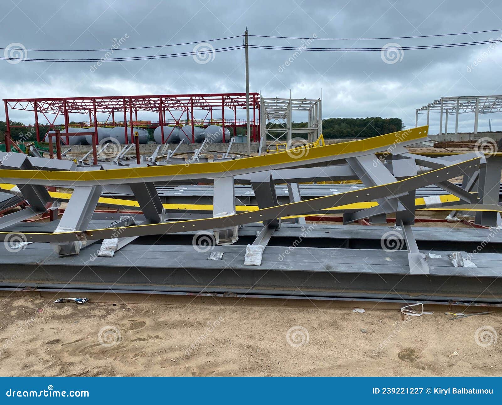 Construction Site of a Distribution Warehouse Under Construction ...