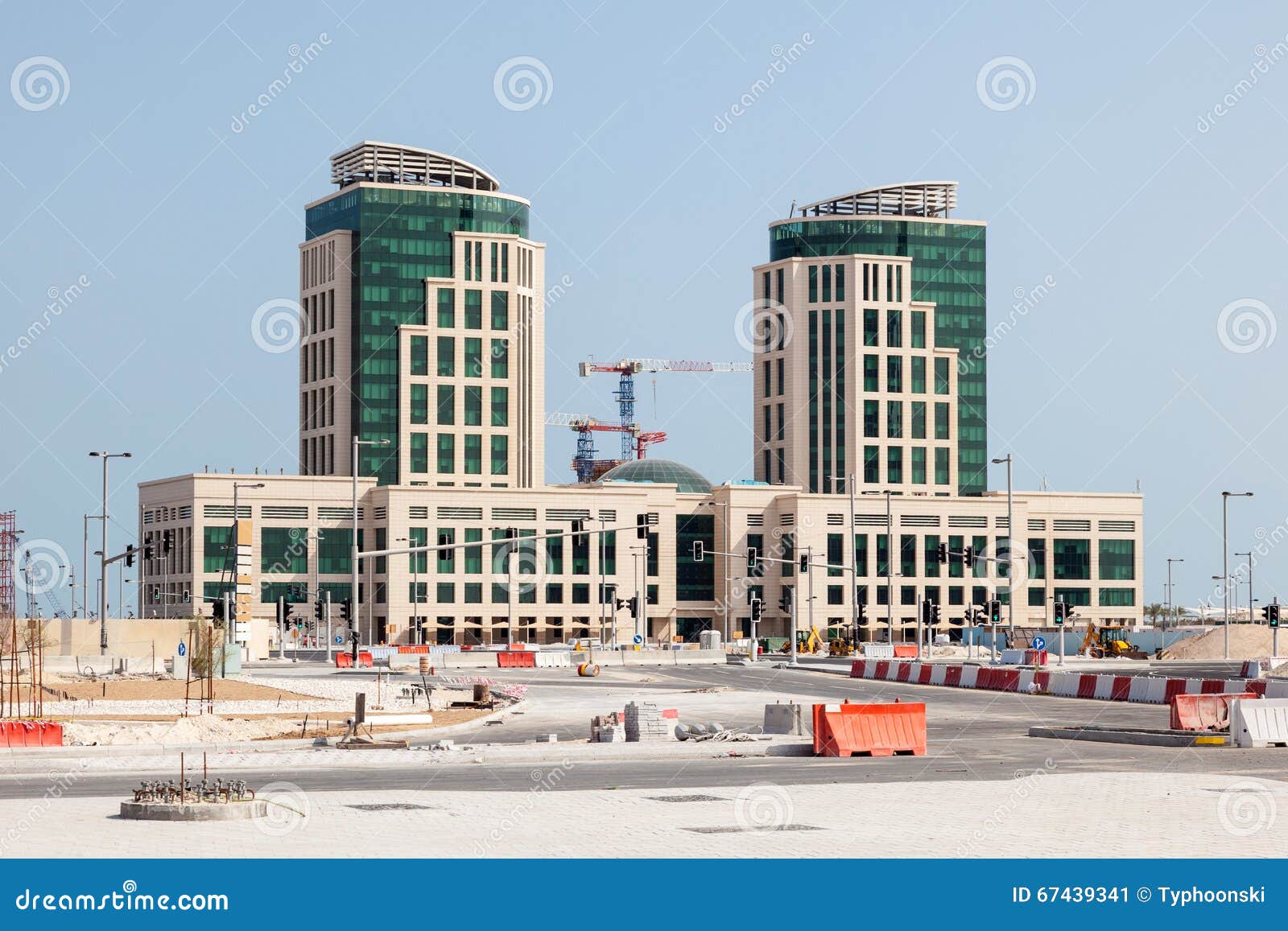 Construction Site in Doha, Qatar Stock Image - Image of east ...