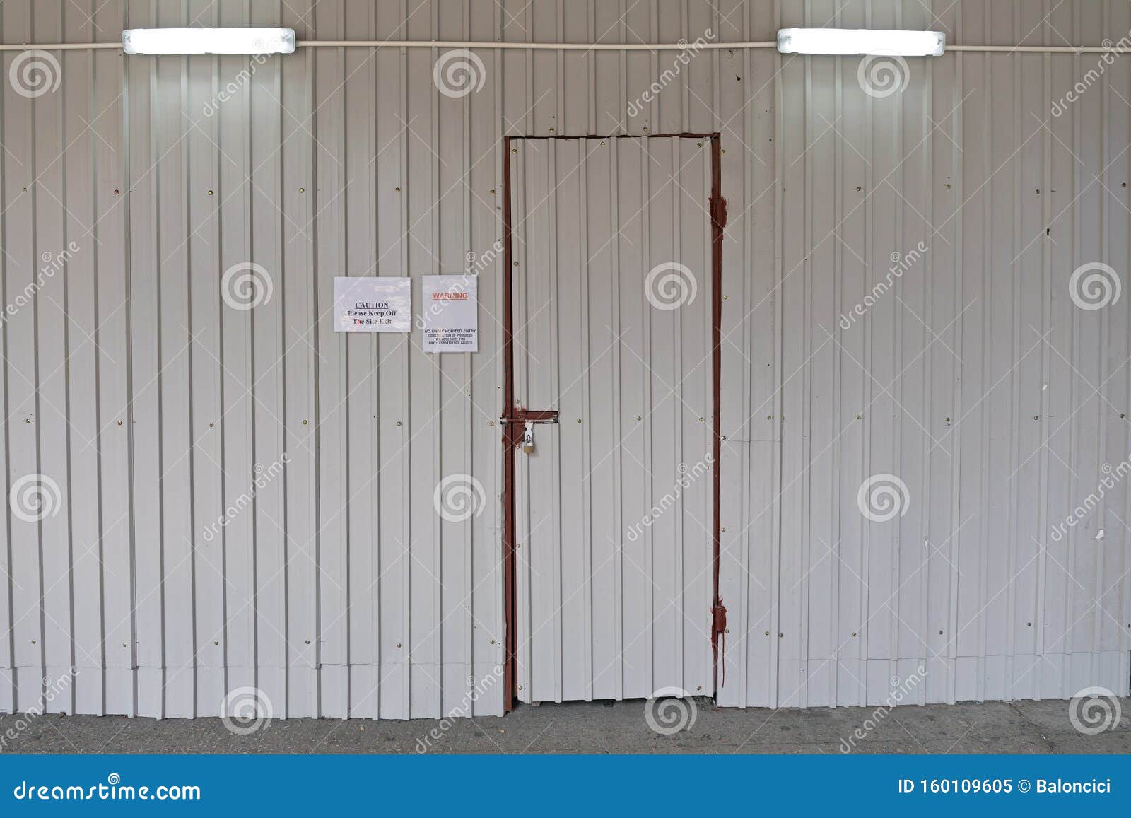Construction Site Door stock image. Image of architecture - 160109605