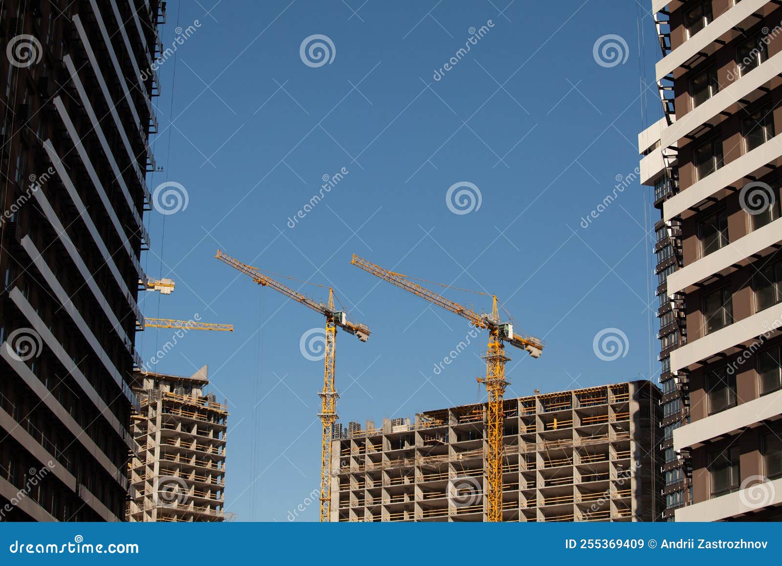 Construction Site with Empty Space for Text. Big Project, Investment ...