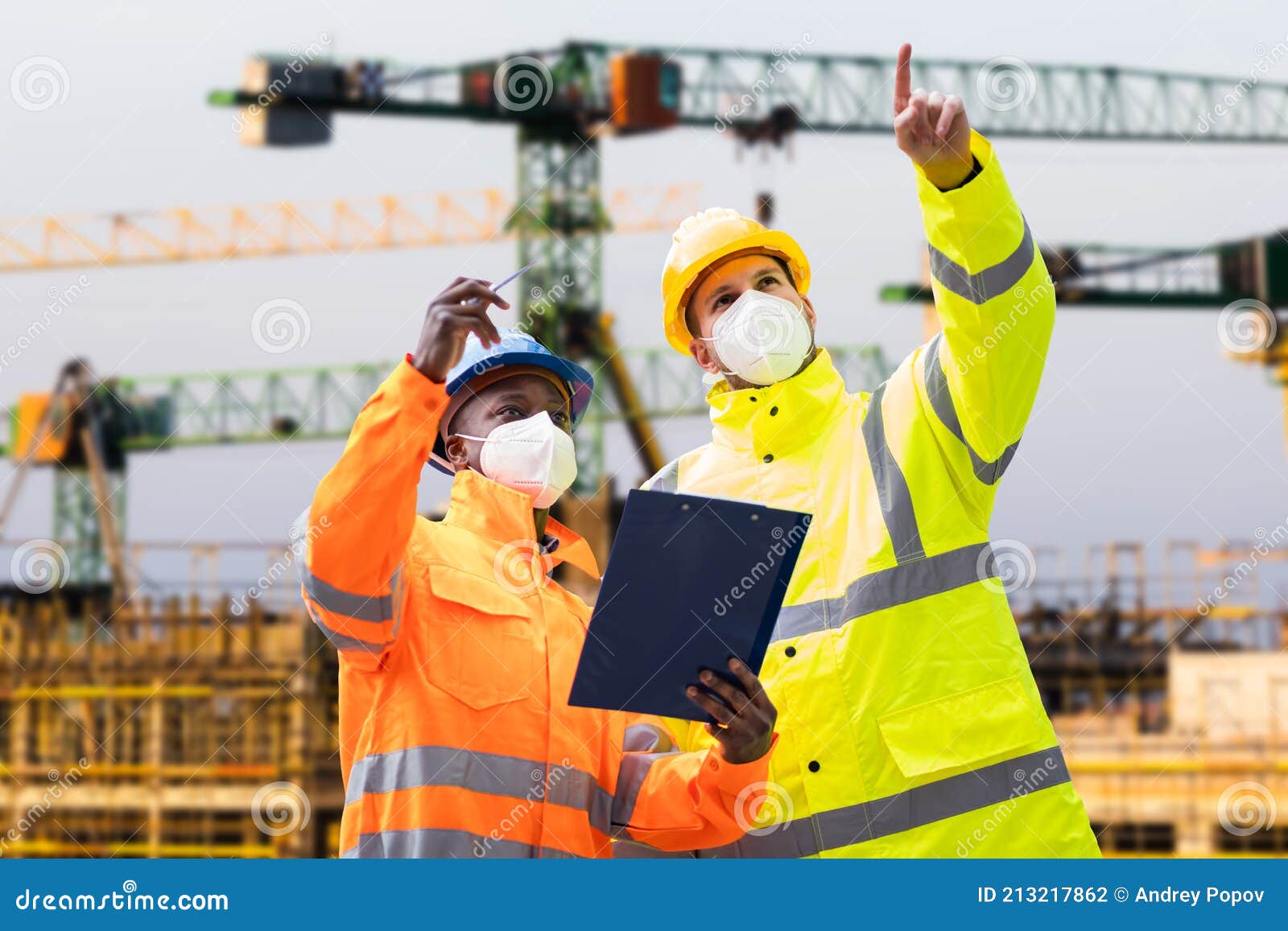 Man Inspection Pointing Finger Trace Marking Point With Door Car ...