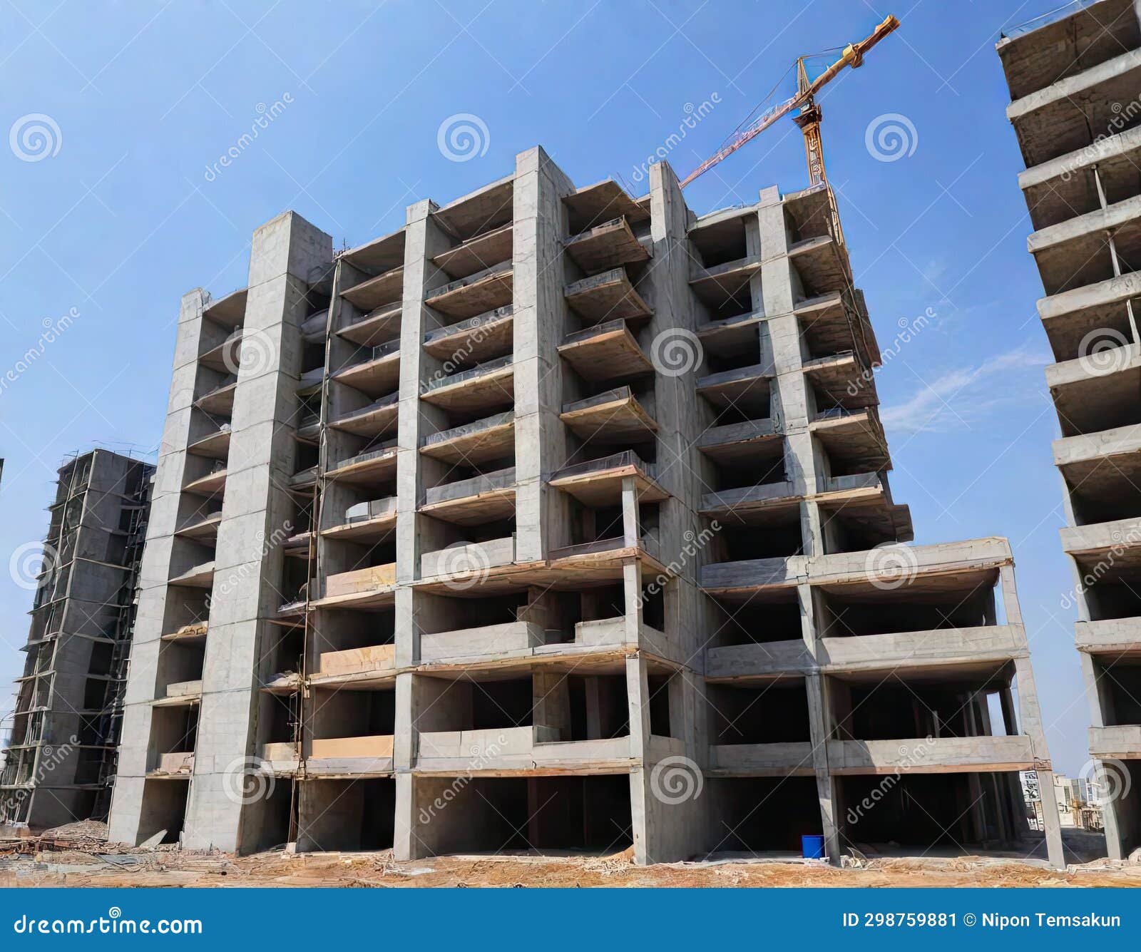 Construction Site with Engineering Structure Engineering Architecture ...