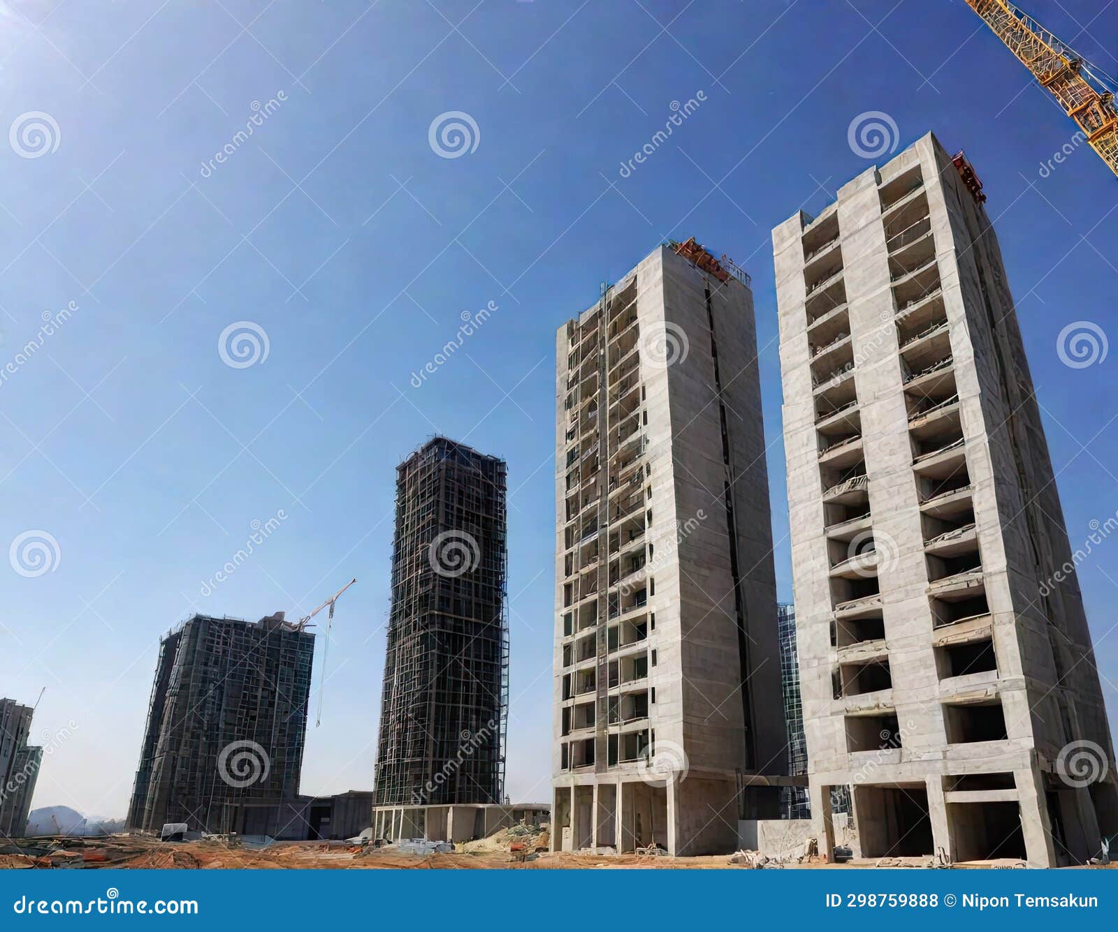 Construction Site with Engineering Structure Engineering Architecture ...