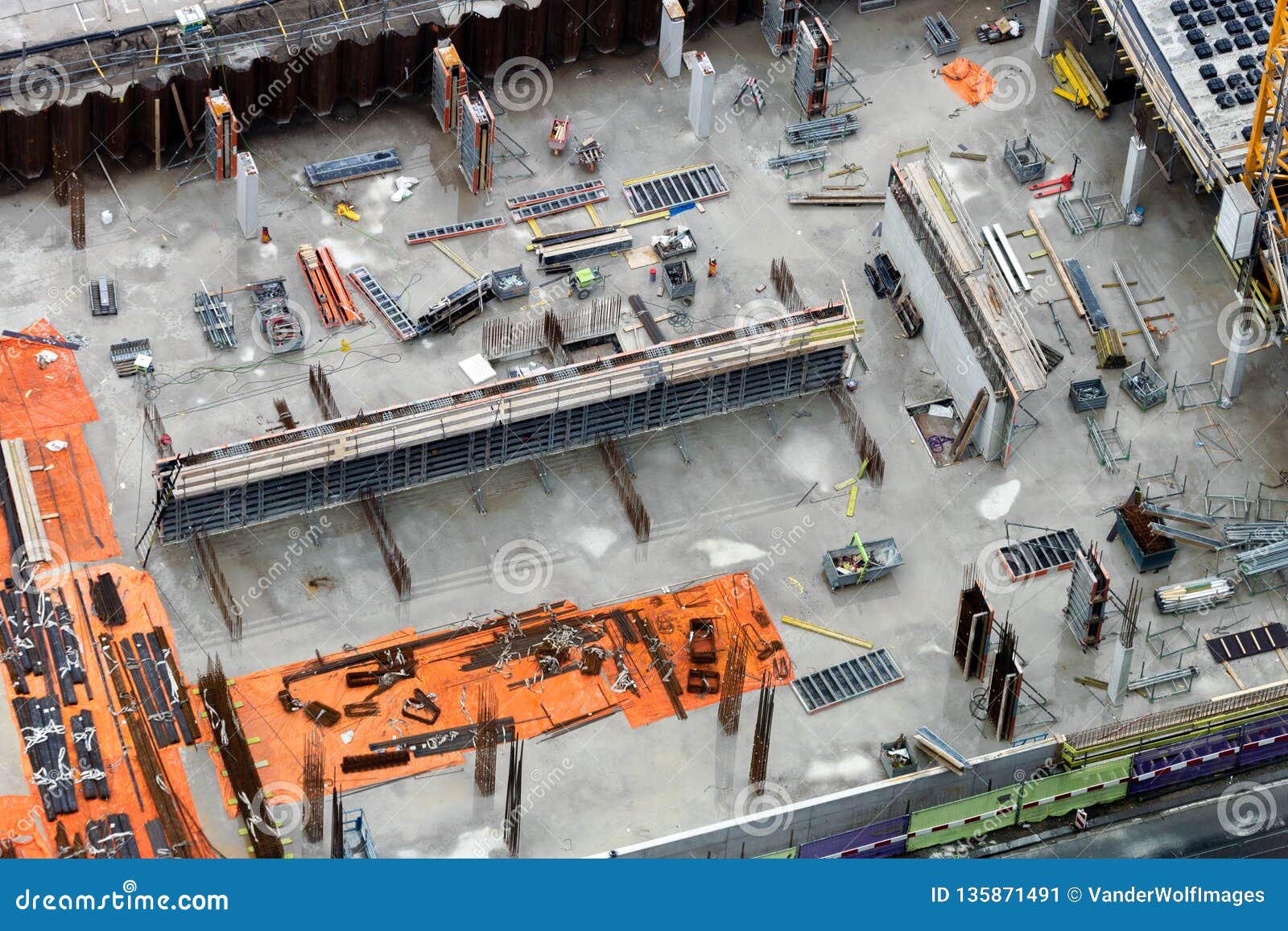 Construction Site Equipment Stock Image - Image of engineer, builder ...