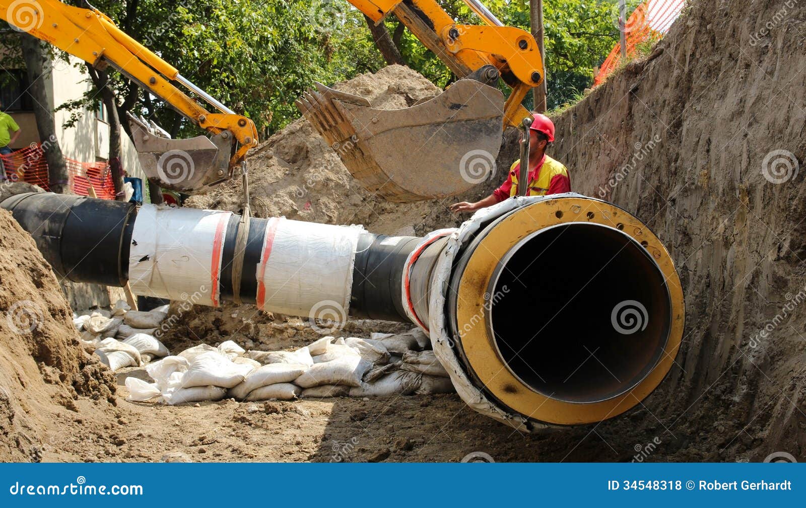 Construction Site stock photo. Image of installation - 34548318