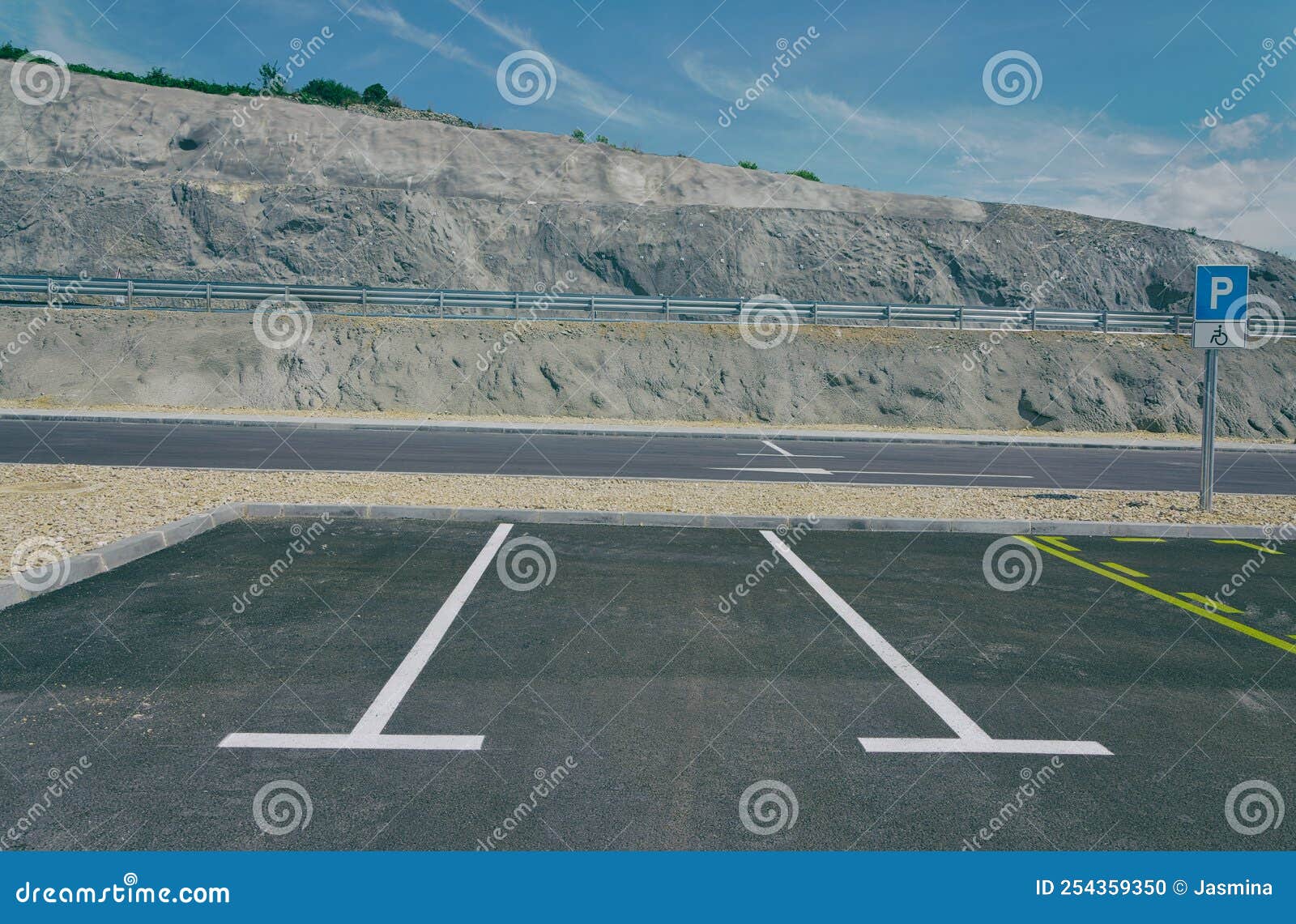Construction Site of an Expressway through a Rural Area Stock Photo ...