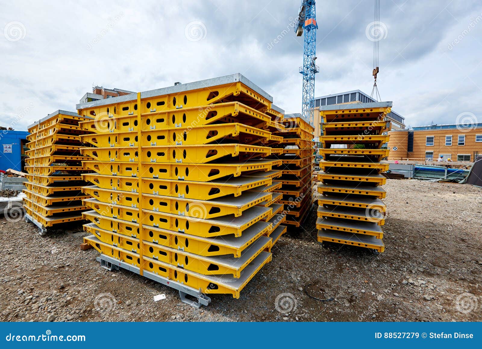 Construction site formwork stock image. Image of industrial - 88527279