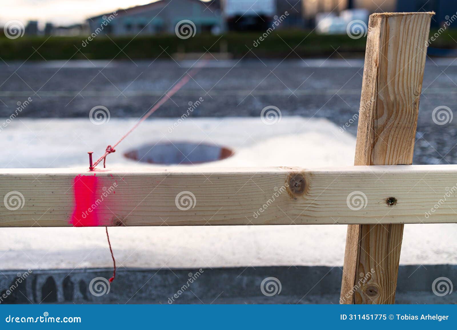 Construction Site Foundation Background Stock Image - Image of ...