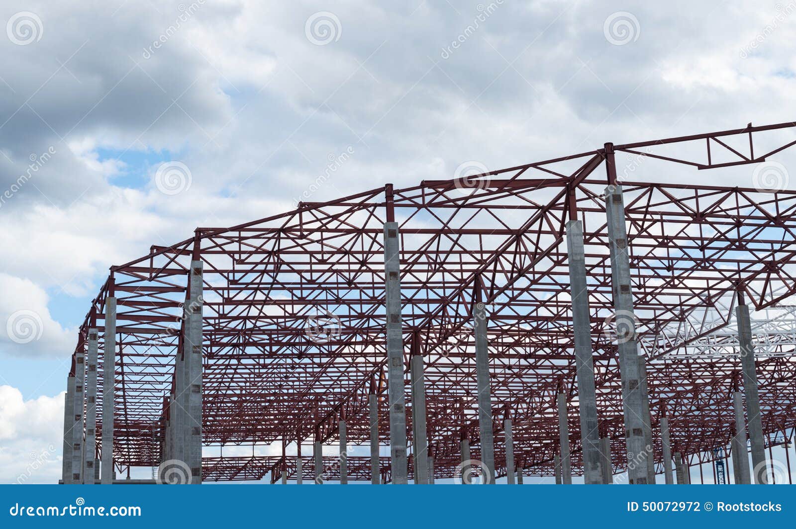 Construction Site. Framework of the New Building Stock Photo - Image of ...