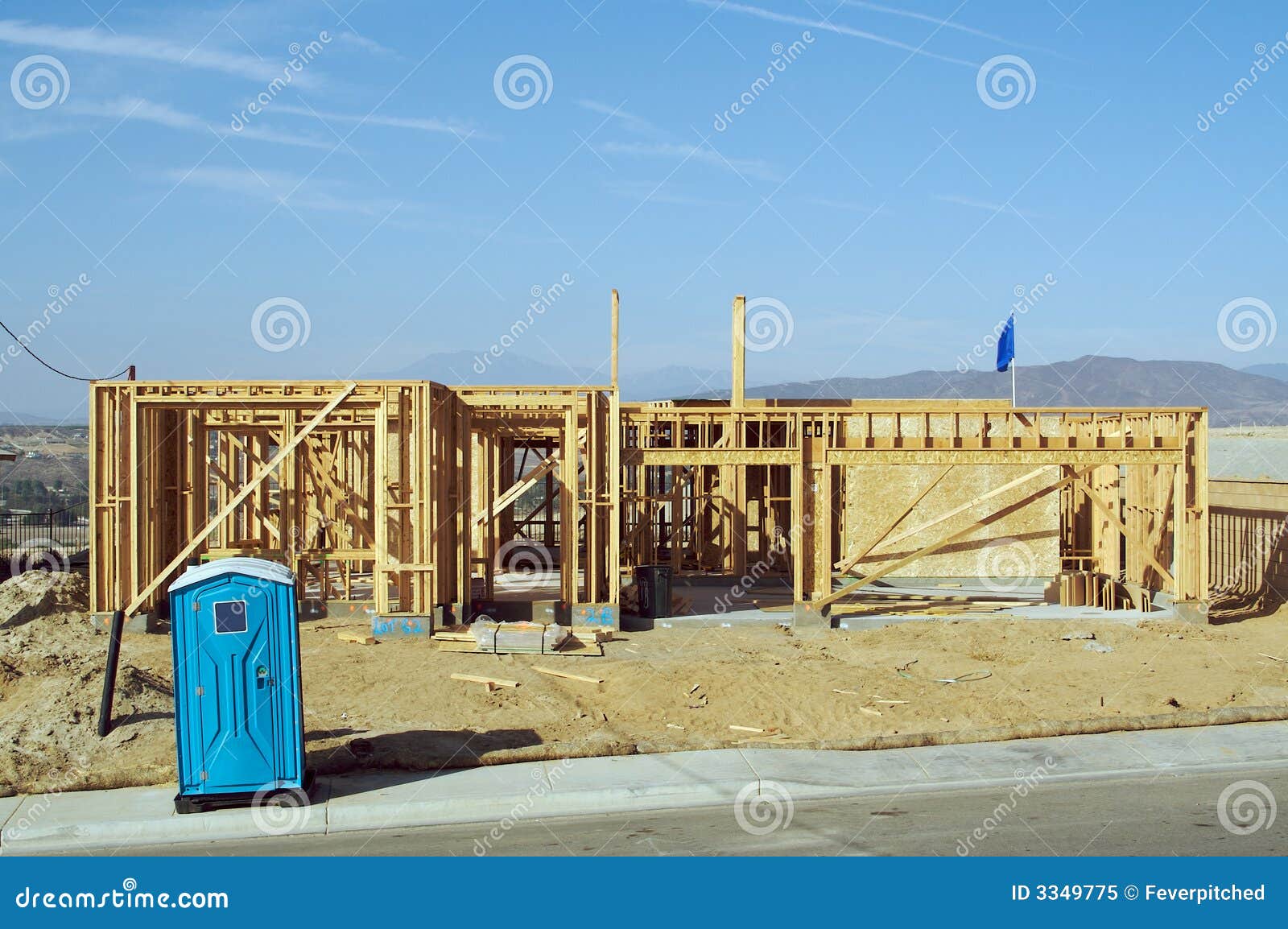 Construction Site & Framing Stock Image - Image of header, plan: 3349775
