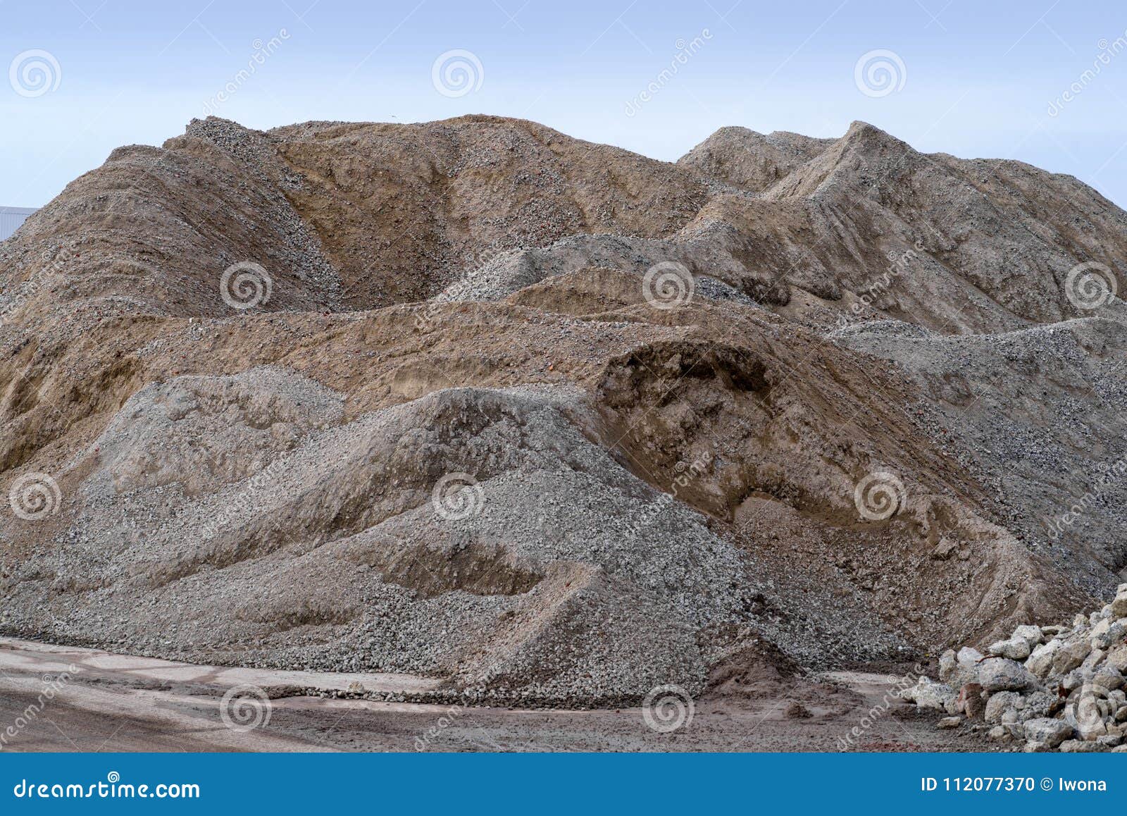 Construction Site Full of Sand Stock Photo - Image of quicksands ...