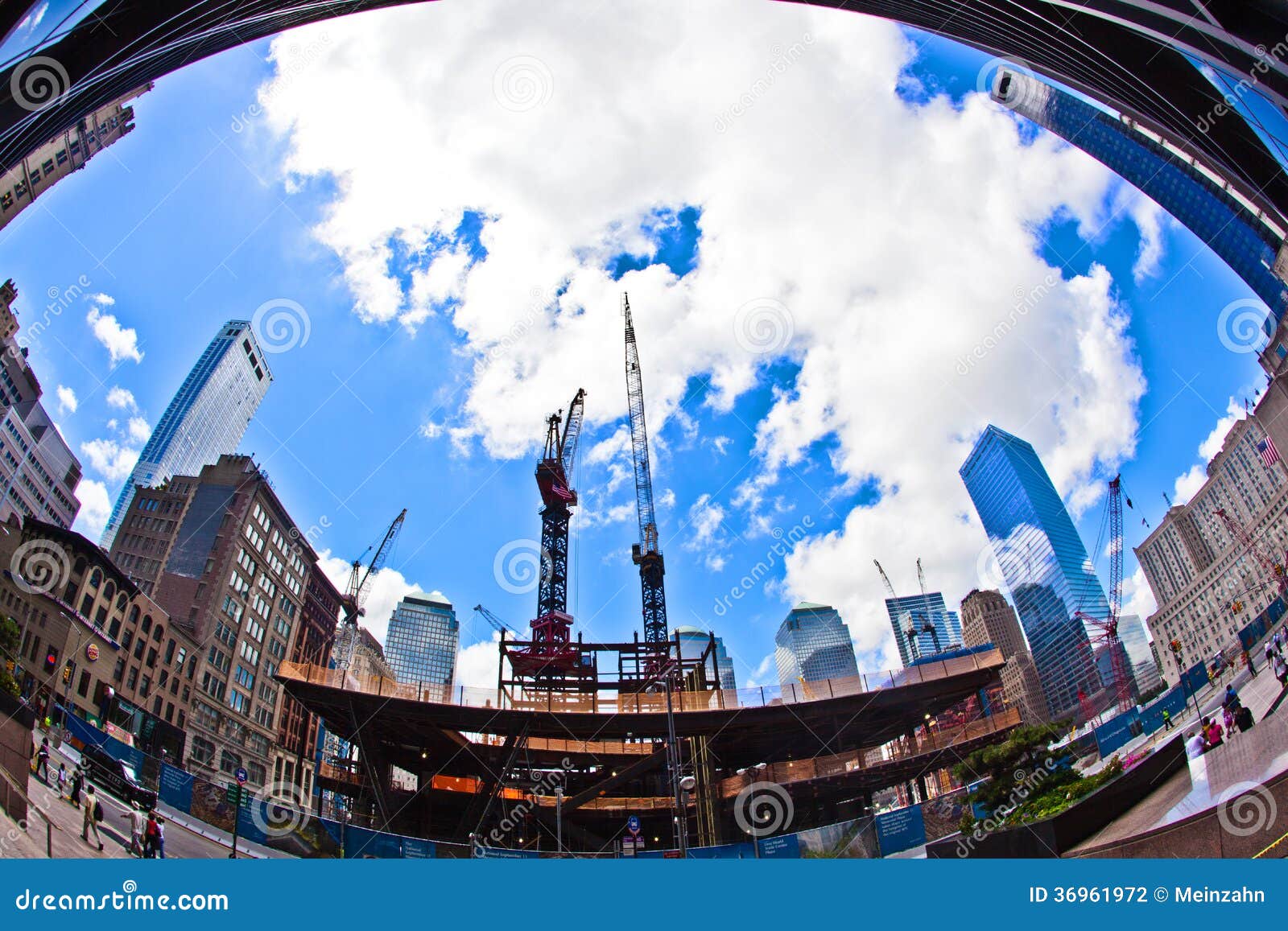 Construction Site at Ground Zero Editorial Photography - Image of ...