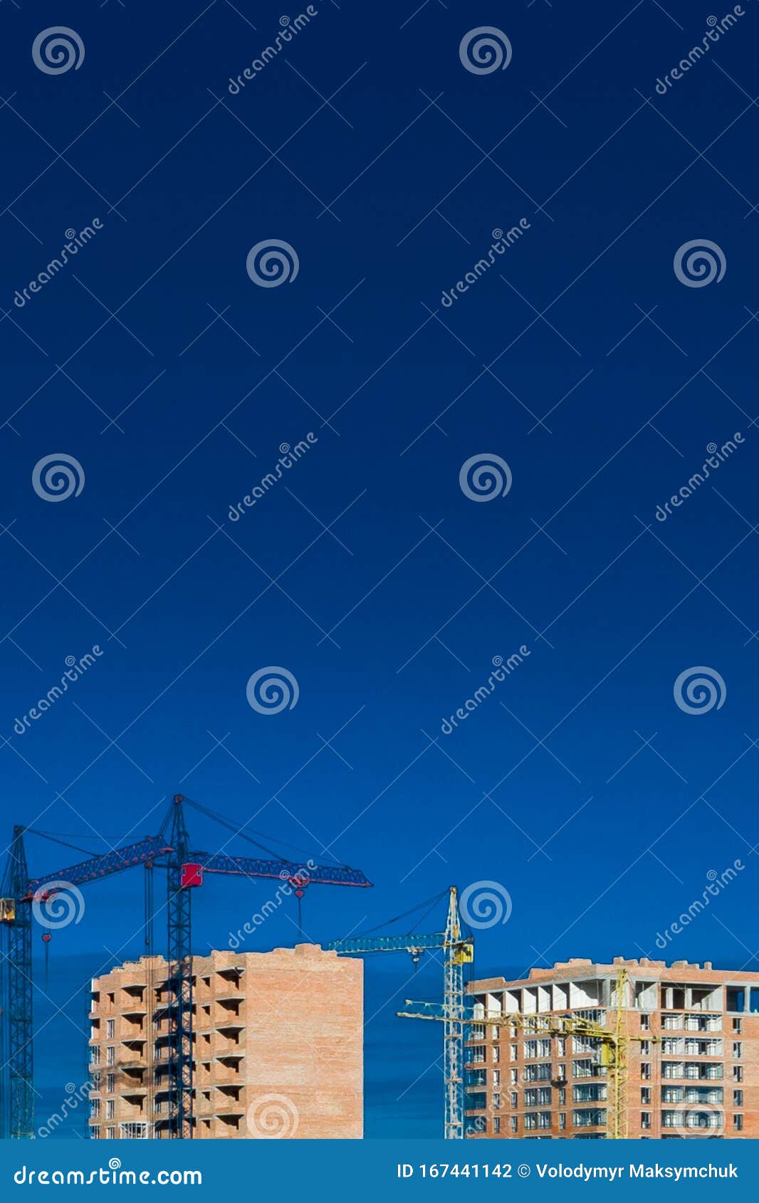 Construction Site. High-rise Multi-storey Buildings Under Construction ...