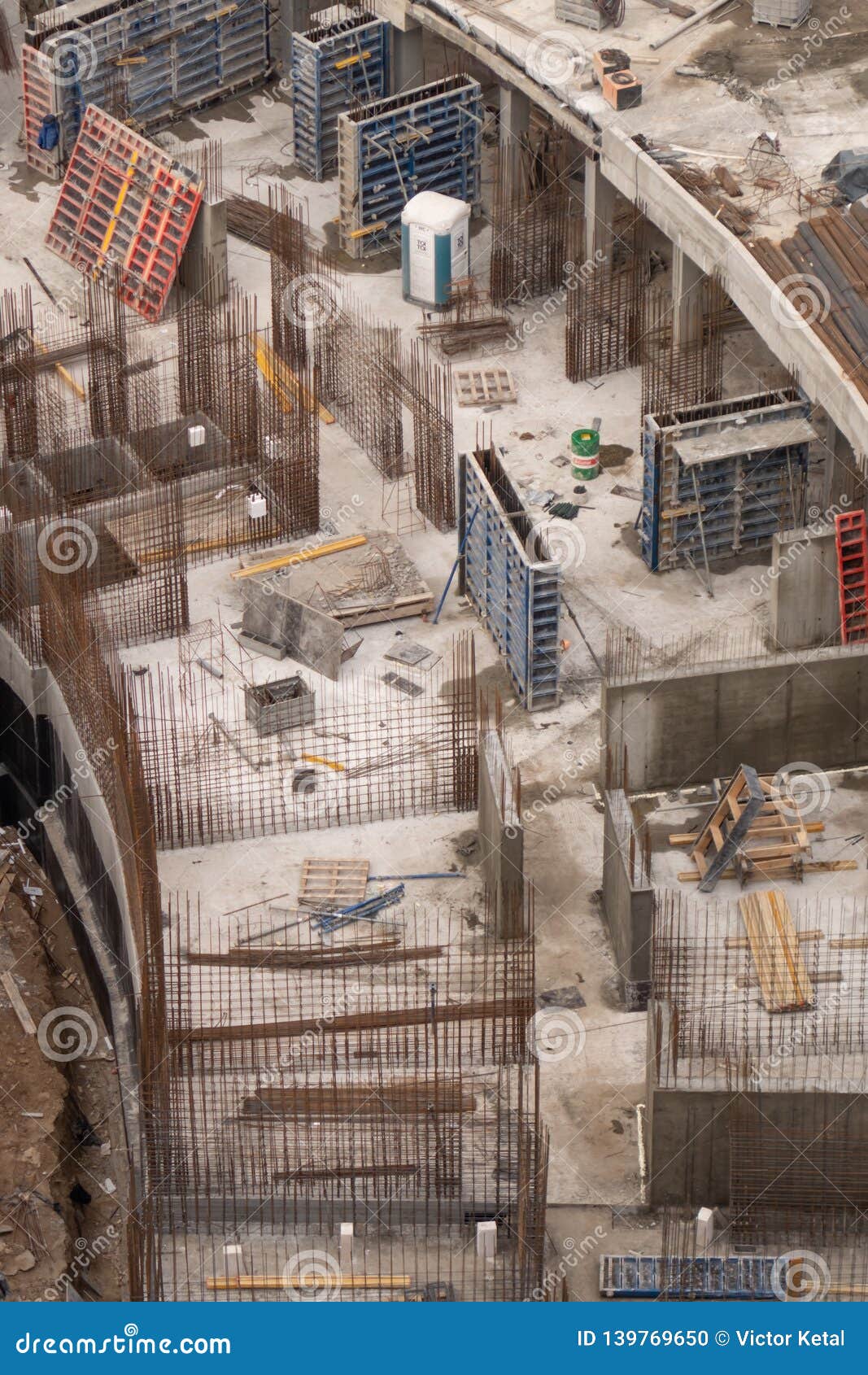 Construction Site of a High-rise Residential Building on the Seashore ...