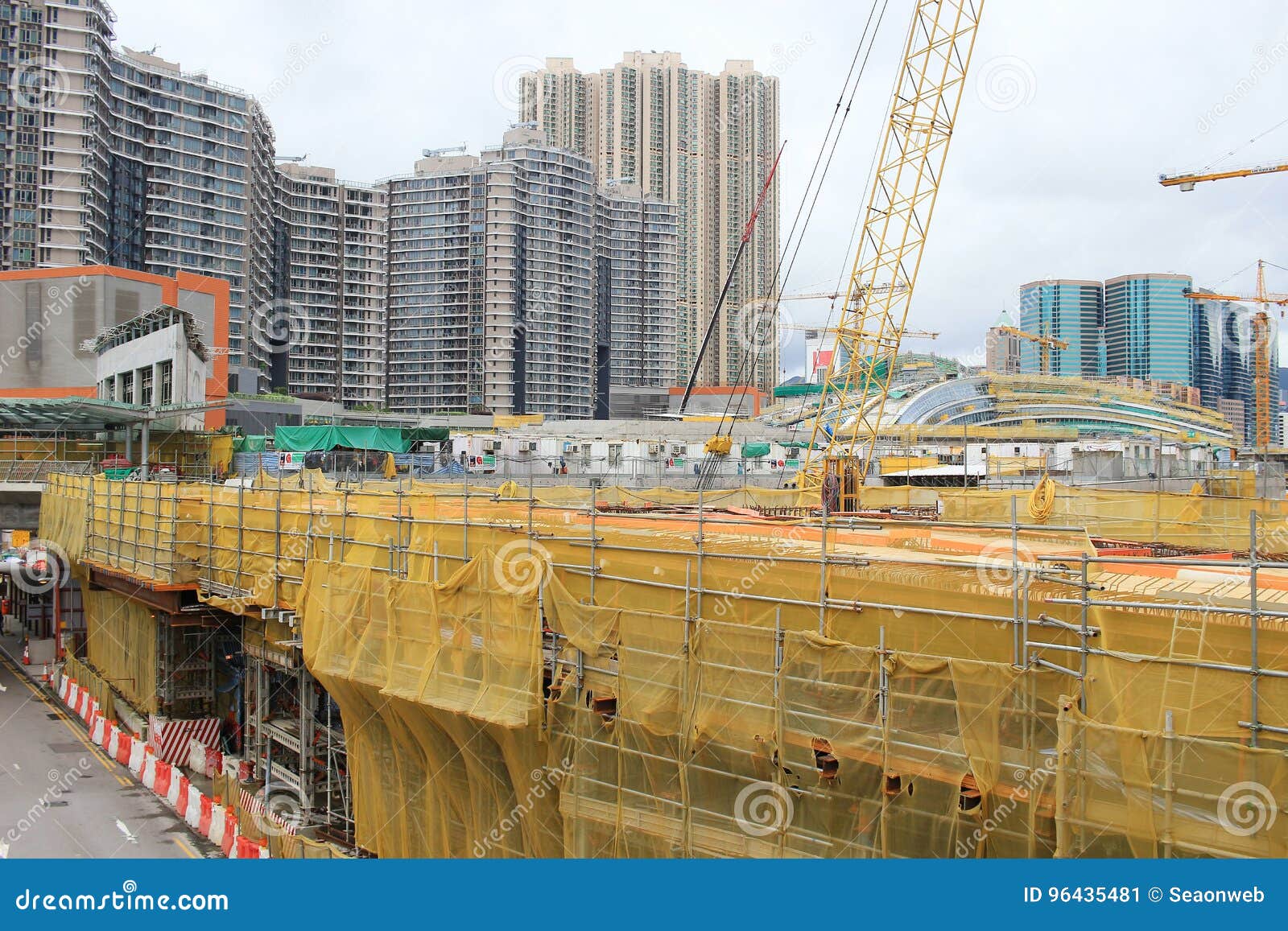 Construction Site of High Speed Rail at Hk Editorial Photo - Image of ...