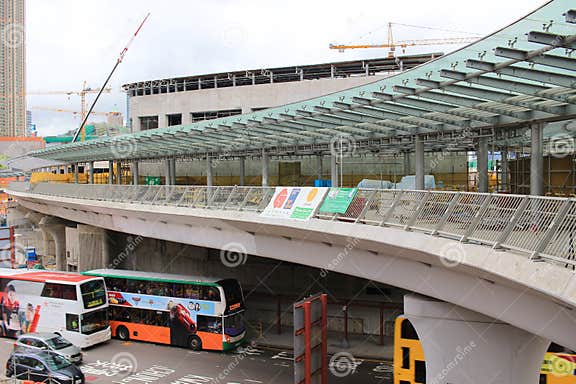 Construction Site of High Speed Rail at Hk Editorial Photo - Image of ...