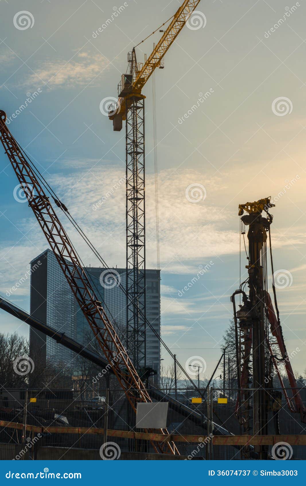 Construction site stock image. Image of entry, construction - 36074737
