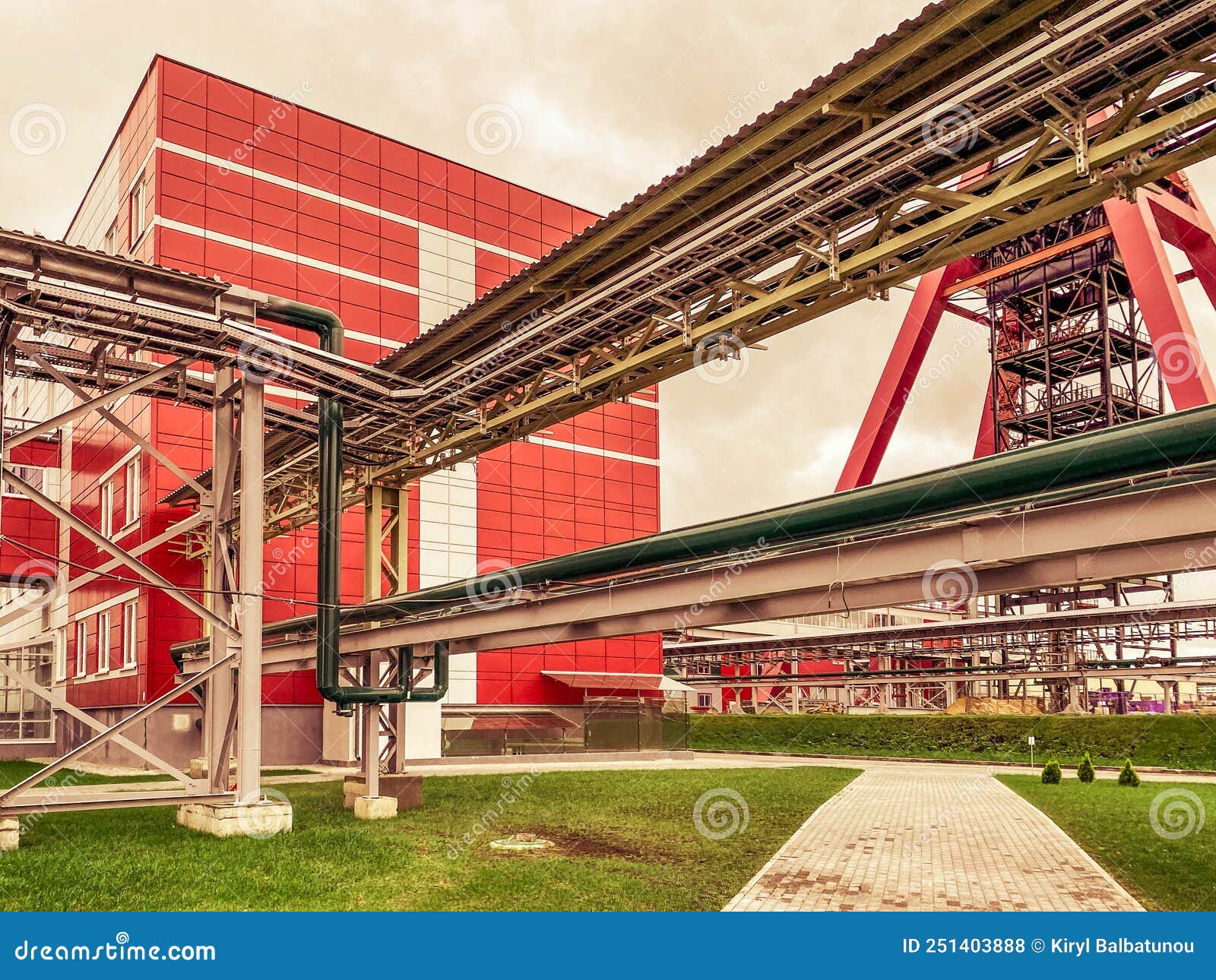 Construction Site of an Industrial Complex. Construction of a Mine for ...